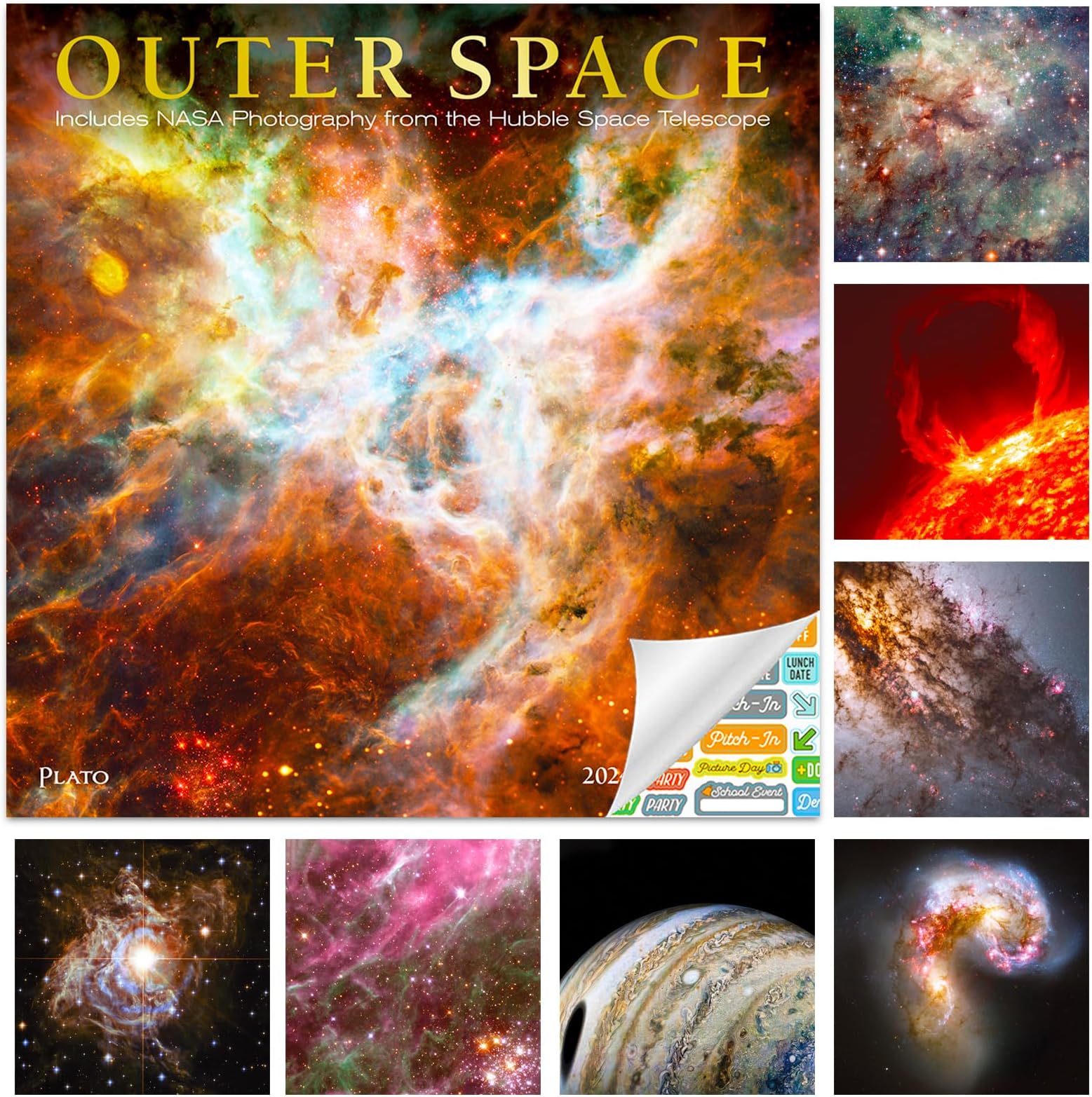 Amazon.com: Hubble Telescope Calendar 2024 - Deluxe 2024 NASA Space ...