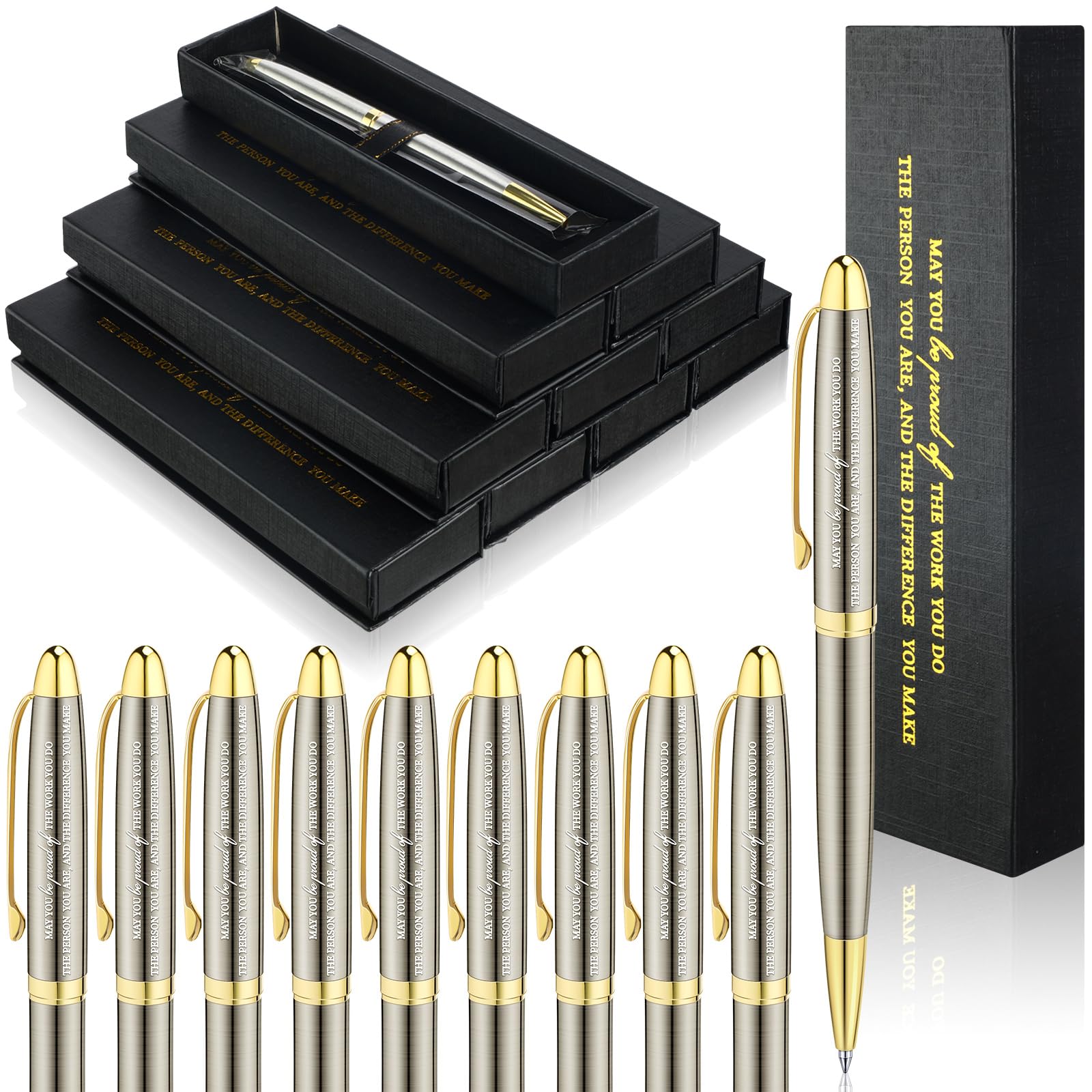 Amazon.com : Kosiz 10 Pcs Thank You Gifts Gift Pens Inspirational ...