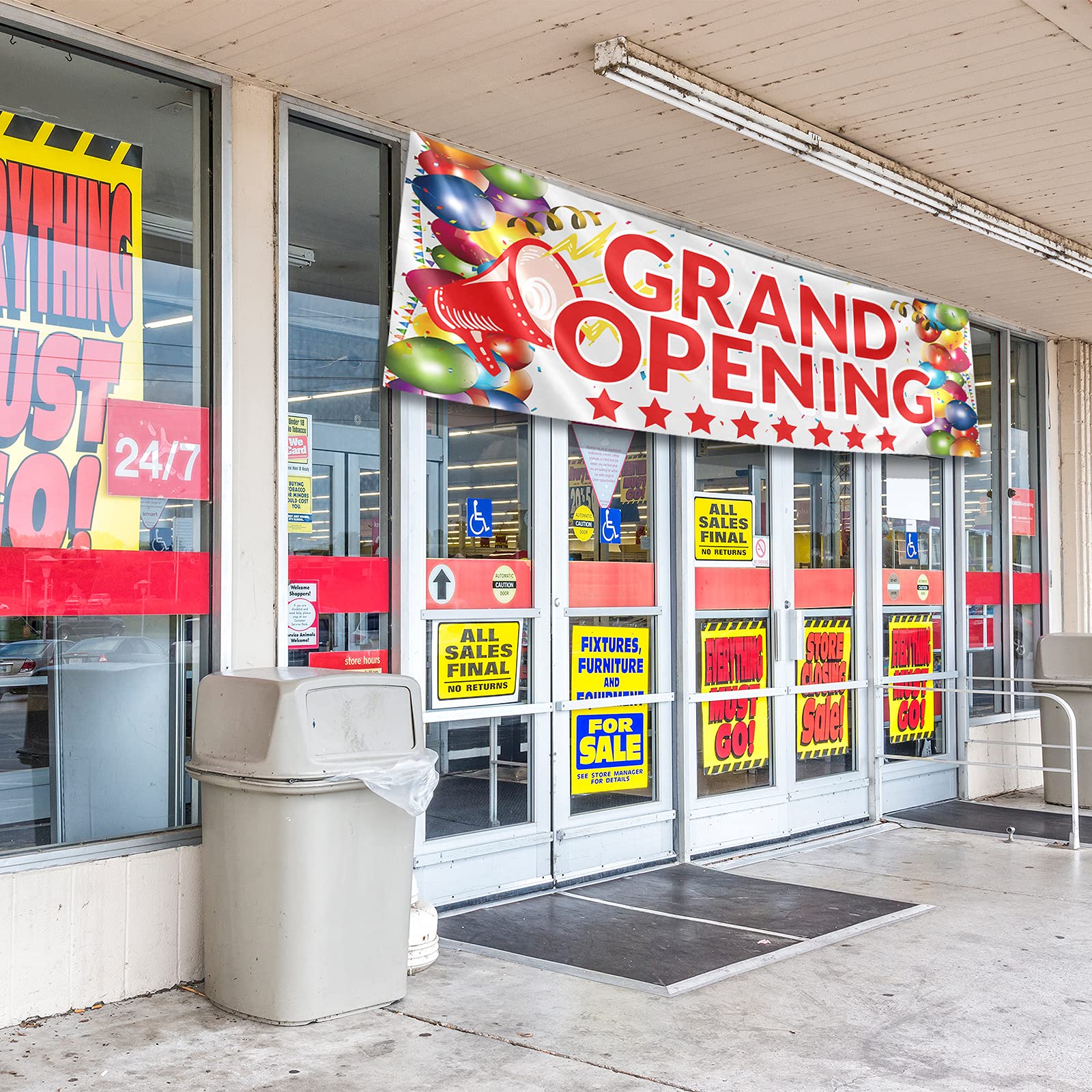 Buy Grand Opening Banner, New Store Grand Opening Sign and Rope, Red ...