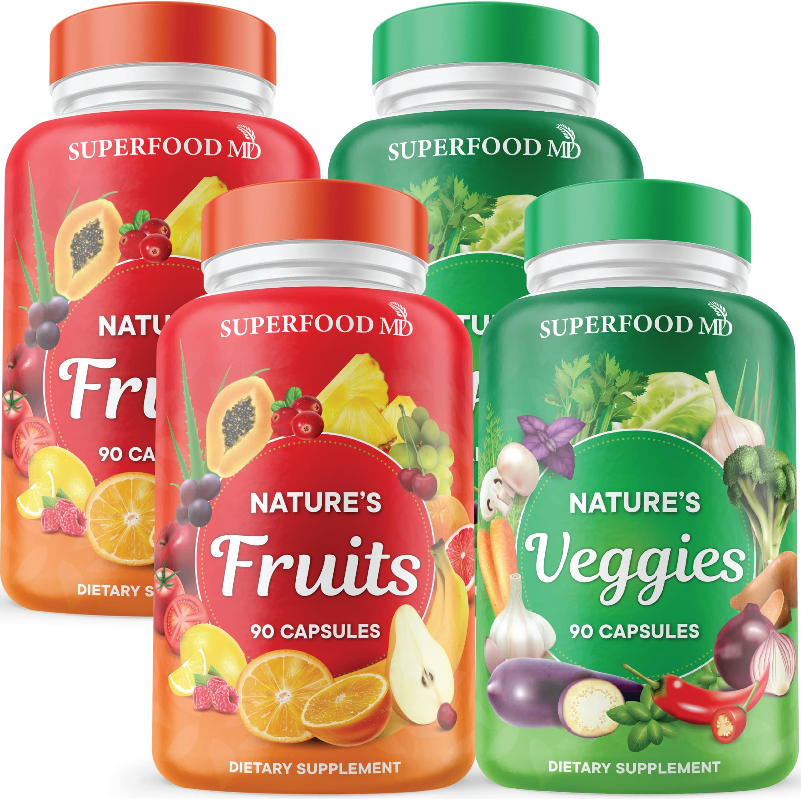 Amazon.com: Superfood MD Fruits and Veggies Supplement - 90 Fruit and ...