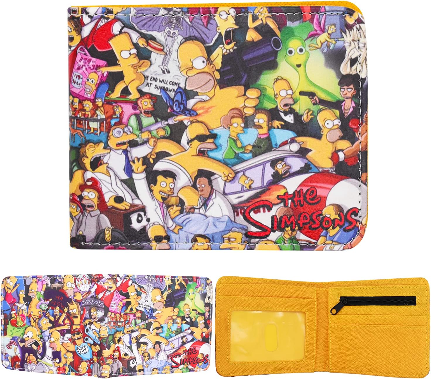 The Simpsons Wallet-Tomicy 1 Pcs Kids Leather Wallet Boys Money Purse ...