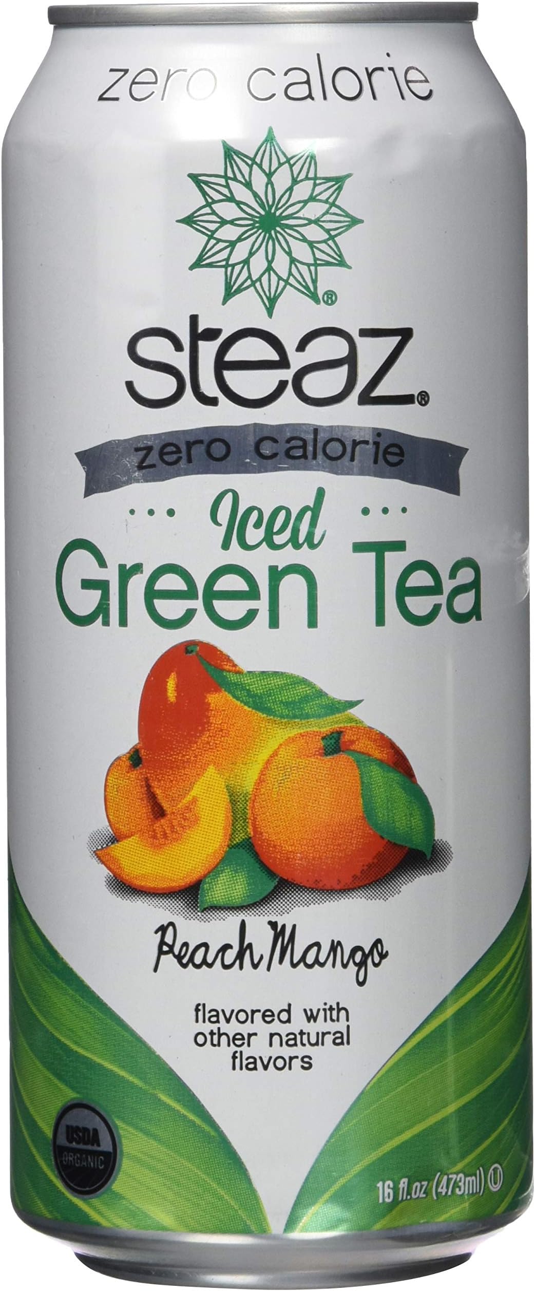 Amazon.com : STEAZ Peach Mango Zero Calorie Tea 12 Pack, 16 FZ ...