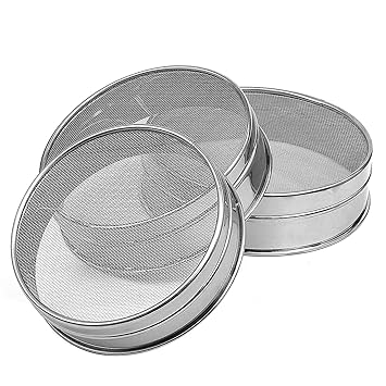 Buy RT SHOP "3-Piece Stainless Steel Sieve Set: Versatile Kitchen ...