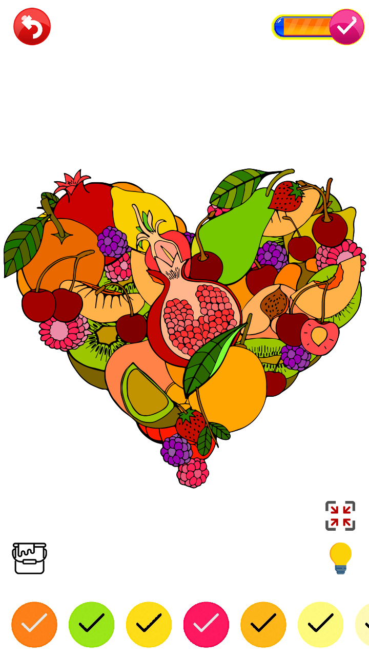 Fruits Color By Number Game - Kids Drawing Coloring Educational ...