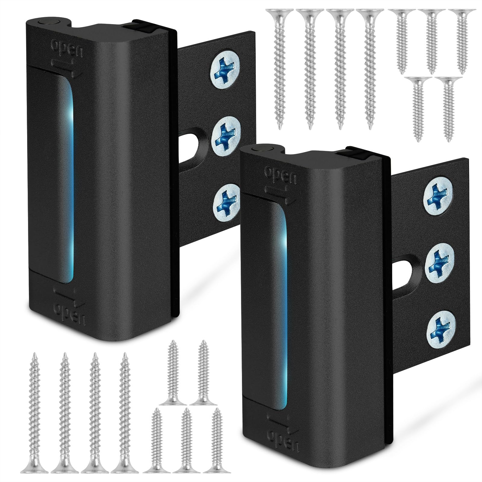 Home Security Door Reinforcement Lock, Upgraded Front Door Locks for ...