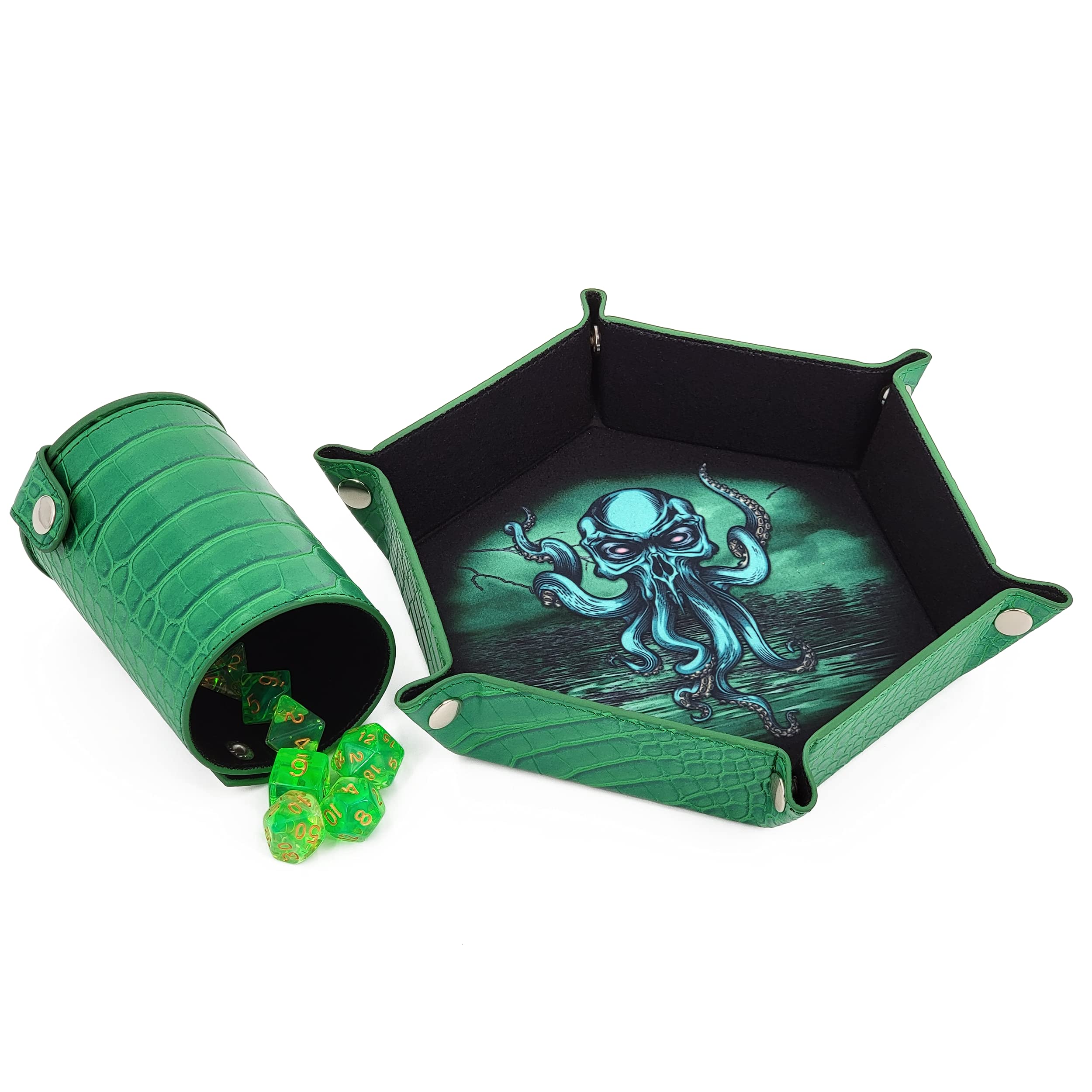 Amazon.com: CASEMATIX Folding Dice Rolling Tray and Professional Dice ...