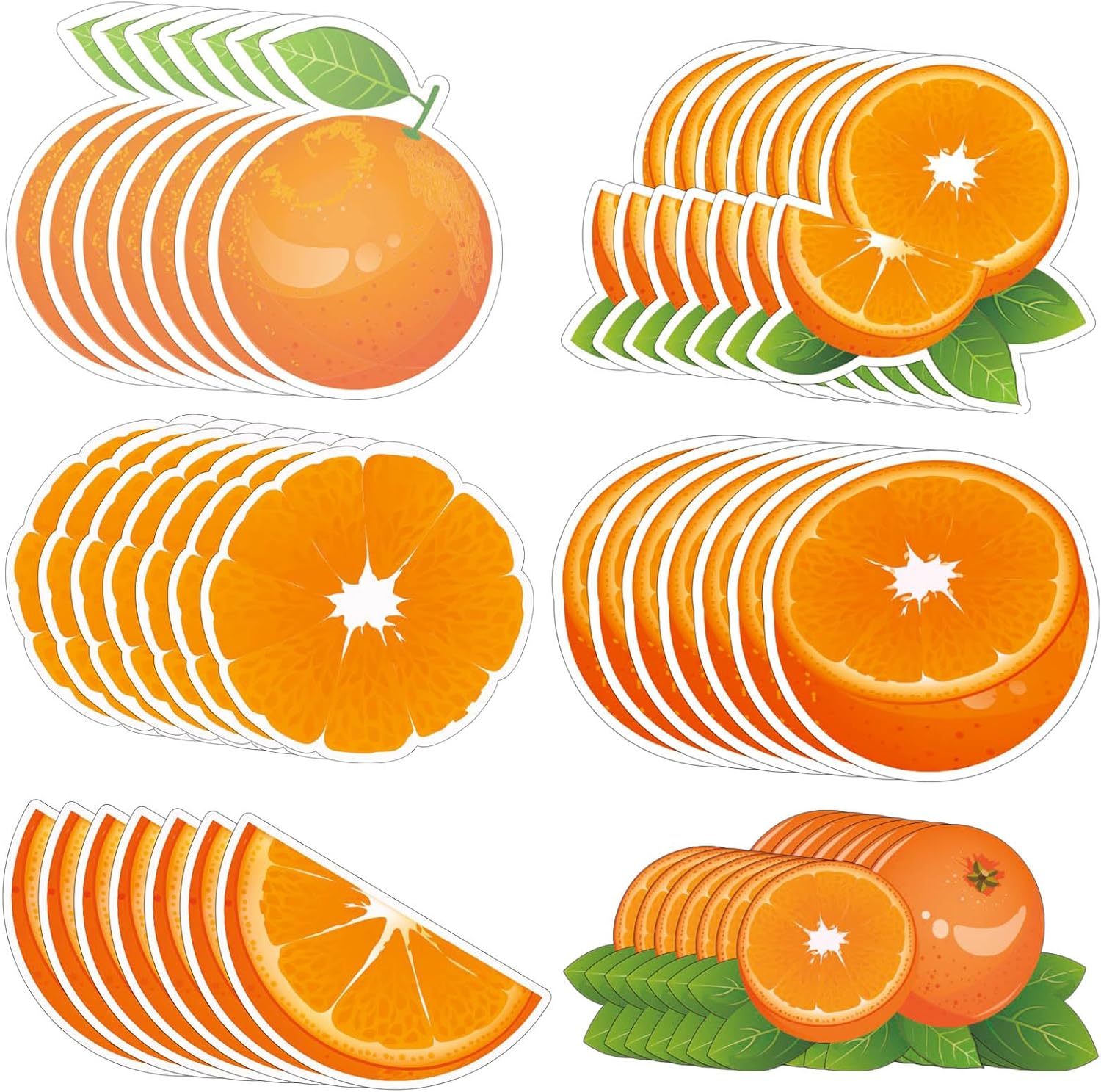 Amazon.com: Qilery 60 Pcs Orange Cutouts for Classroom Bulletin Board ...