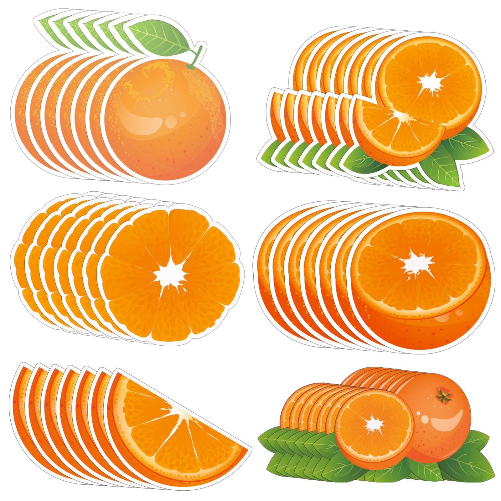 Amazon.com: Qilery 60 Pcs Orange Fruit Decor Citrus Decor for Little ...