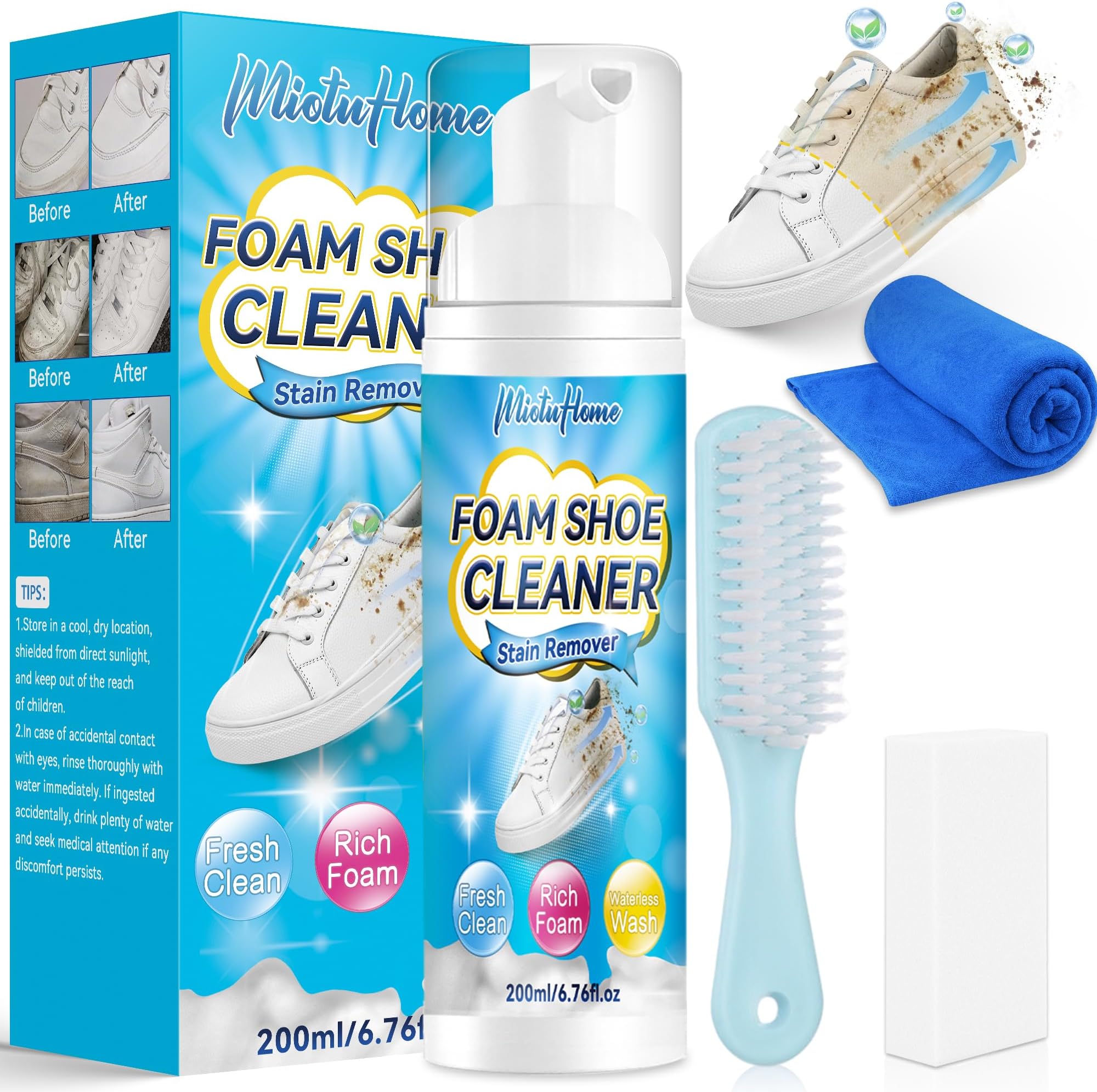 Amazon.com: Sneaker Cleaner Stick - Dirt and Stain Remover for White or ...