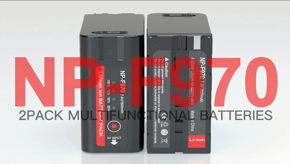 NATNO 2 Pack 7800 mAh NP-F970 Battery