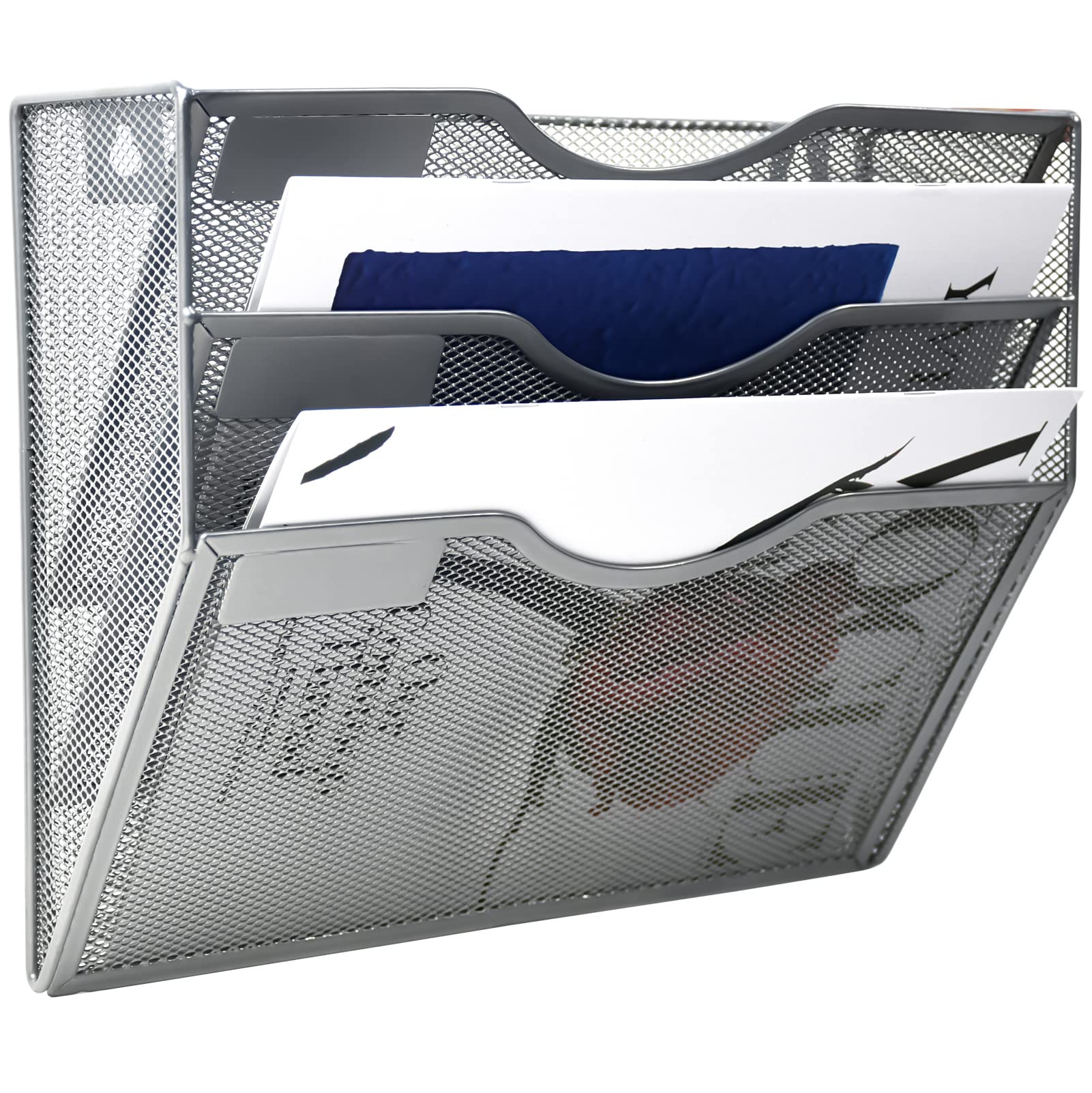 Snapklik.com : GDINDINFAN 3 Pockets Mesh Hanging Wall File Holder ...