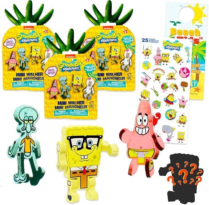 Amazon.com: Spongebob Squarepants Party Favor Set - Bundle with 3 Blind ...