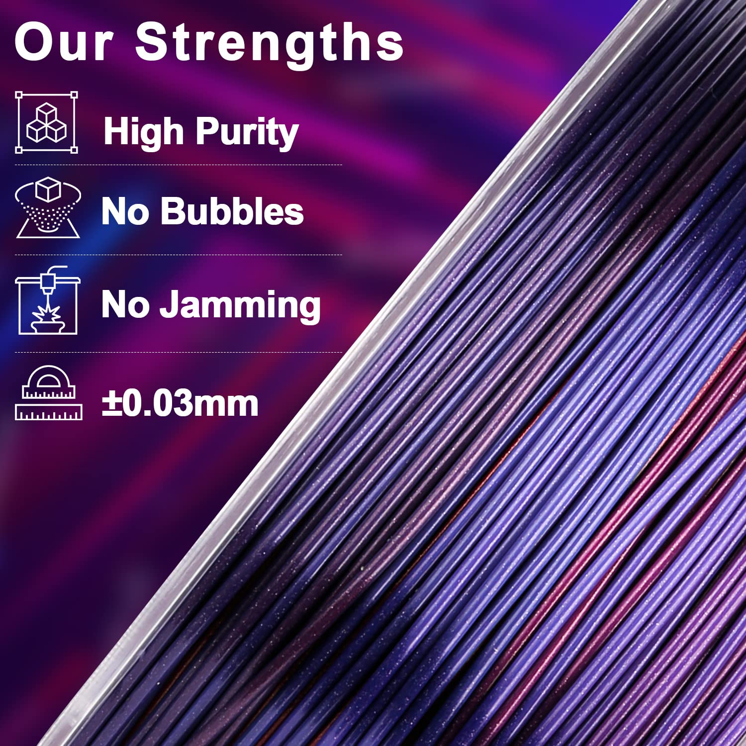 Snapklik.com : PLA 3D Printer Filament,Silk Color Change PLA 1.75mm ...