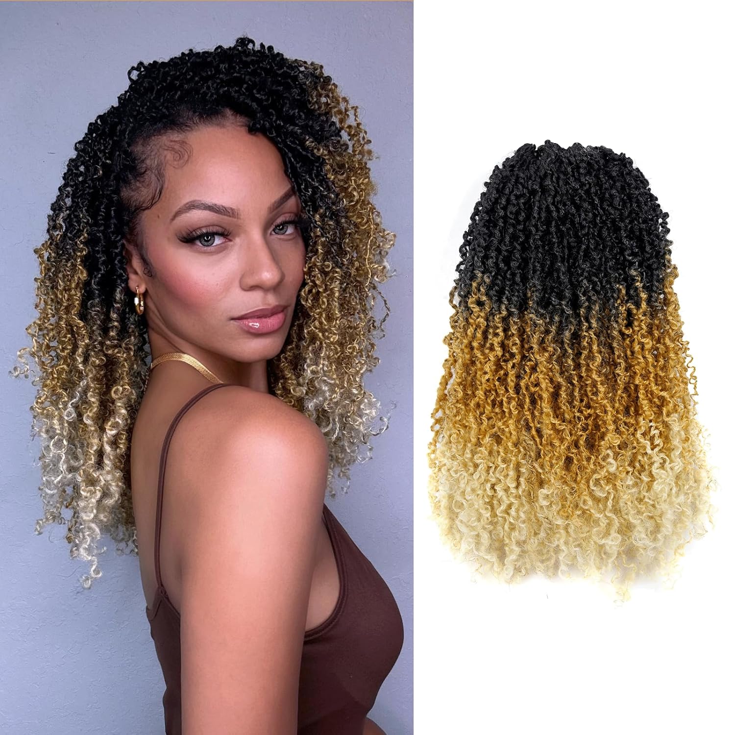 Amazon.com : Toyotress Yanky Twist Crochet Hair - 16 Inch 8 Packs Pre ...