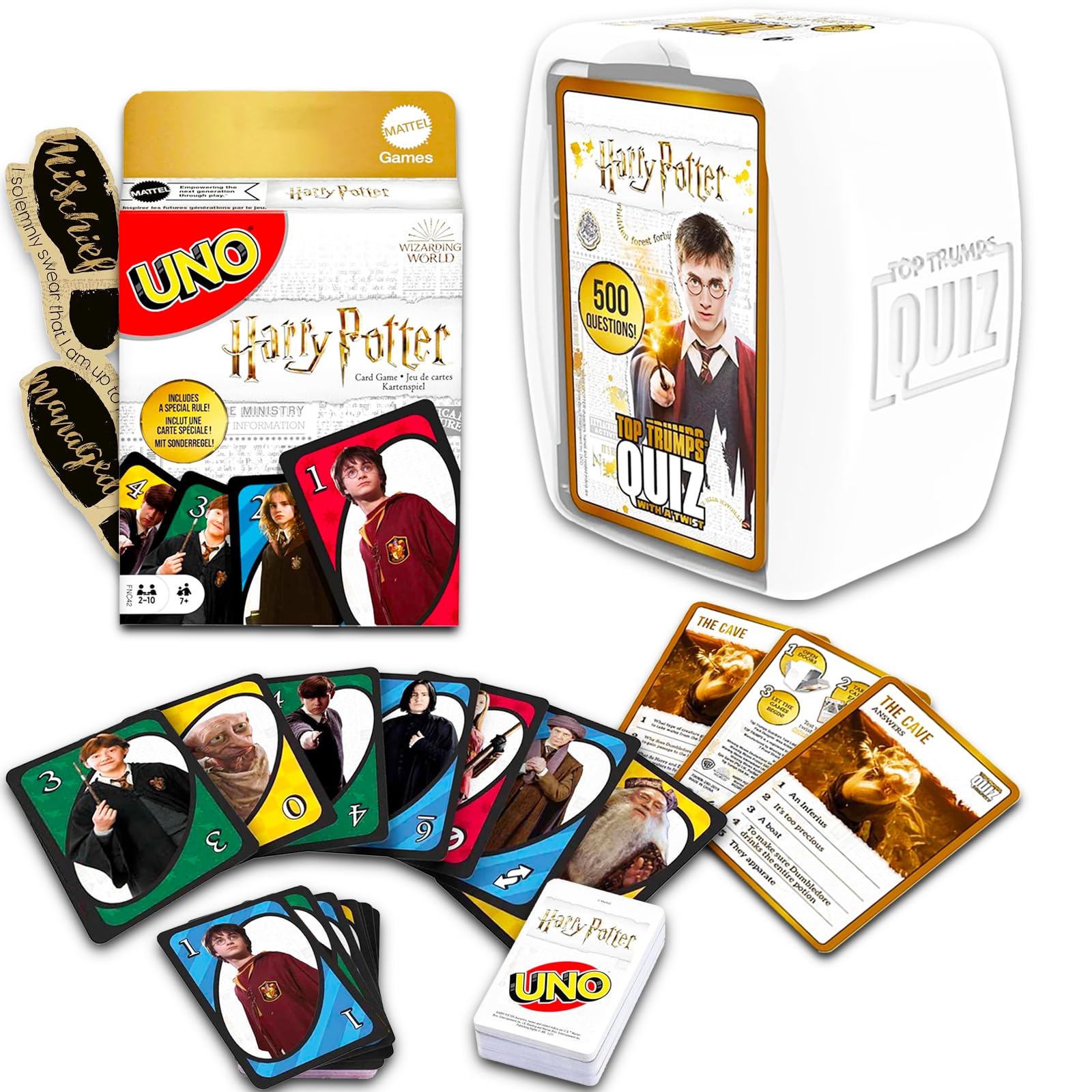 Amazon.com: Harry Potter Card Game Set - Bundle with Hogwarts Themed ...