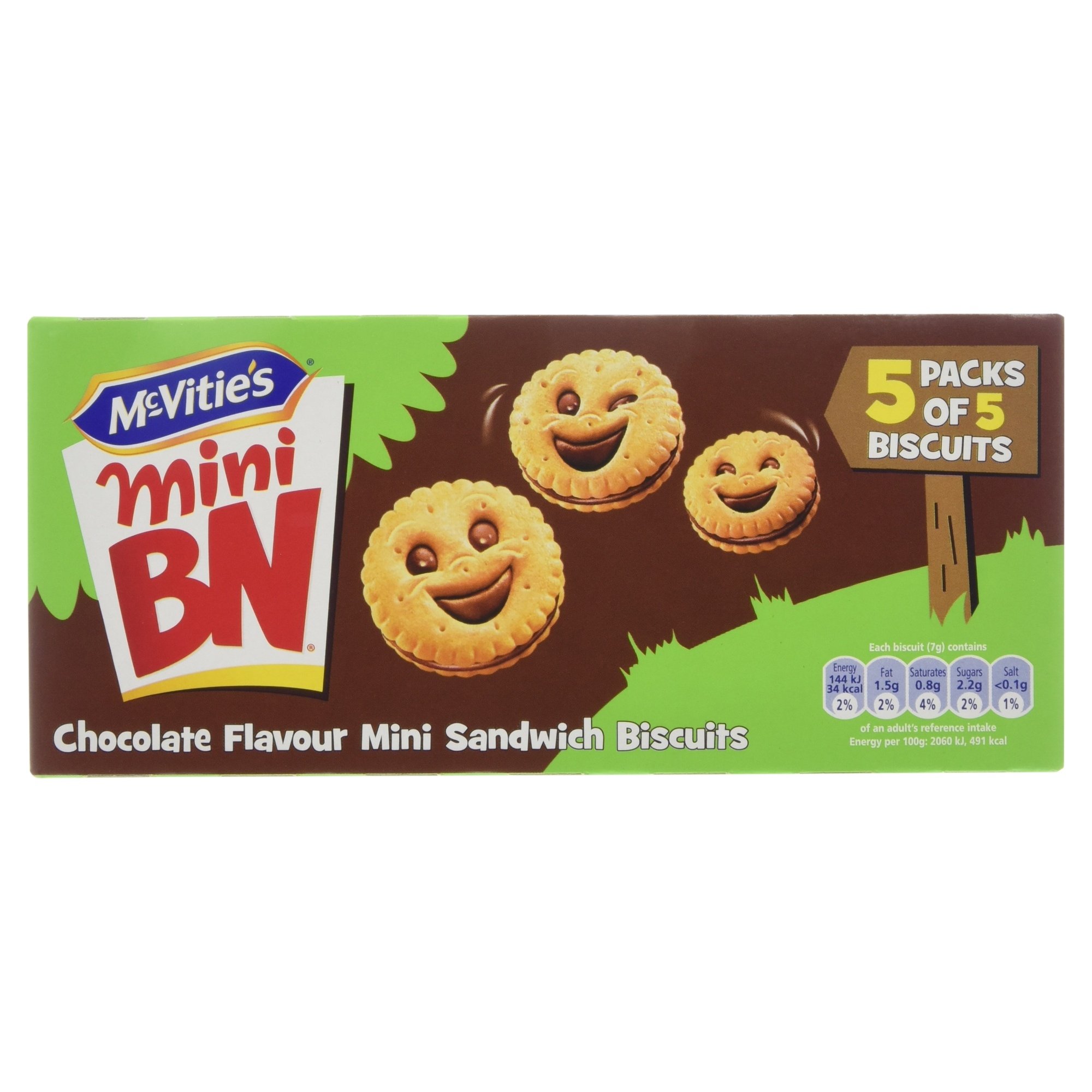 McVitie's Mini BN 5 Packs of 5 Biscuits, 175g : Amazon.co.uk: Grocery