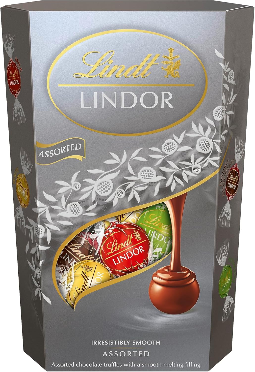 Lindt Silver Lindor Balls Chocolate With Melting Filling - 337G: Buy ...
