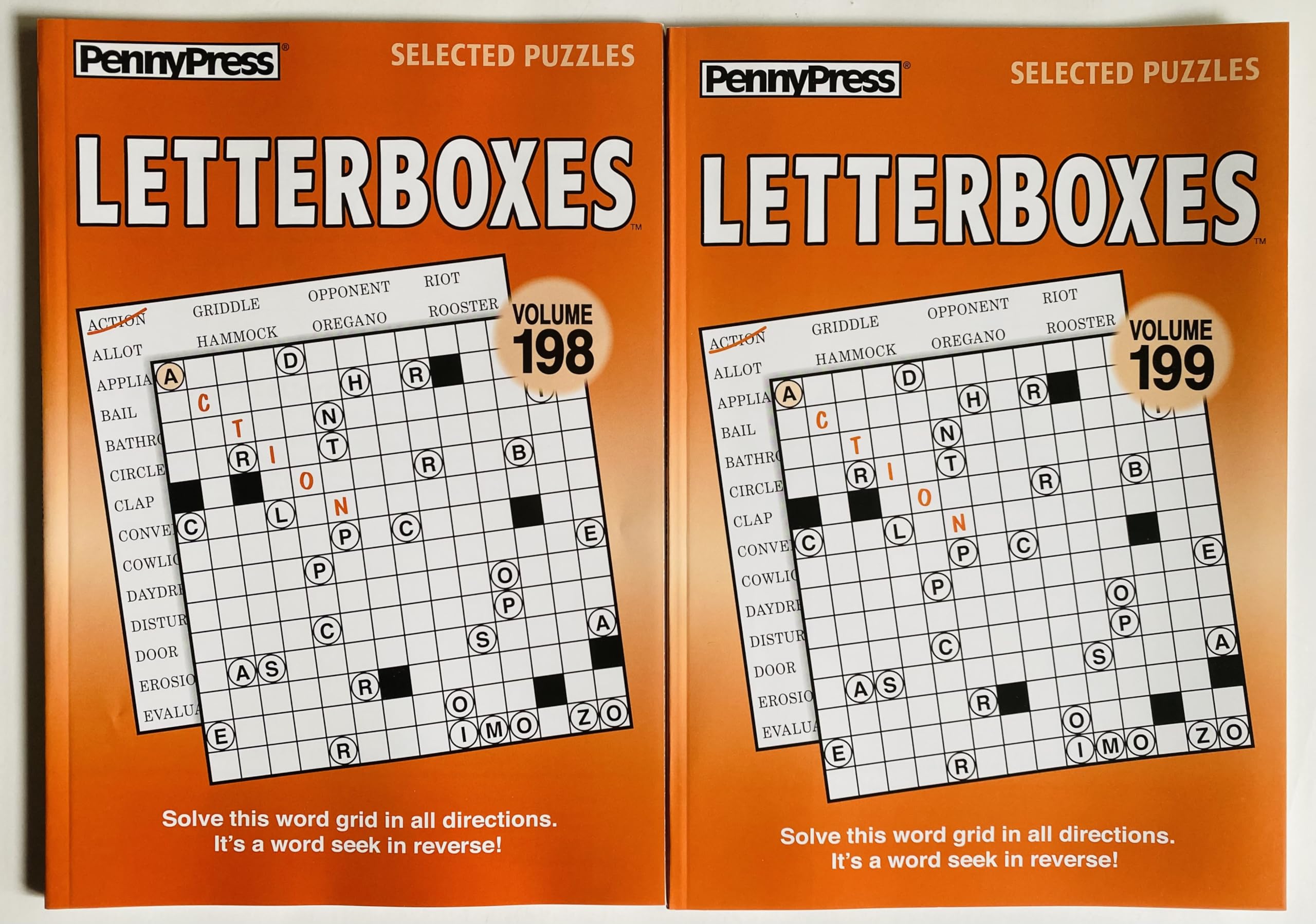 Amazon.com: Volume Numbers 198 and 199 of Letterboxes Puzzle Books from ...