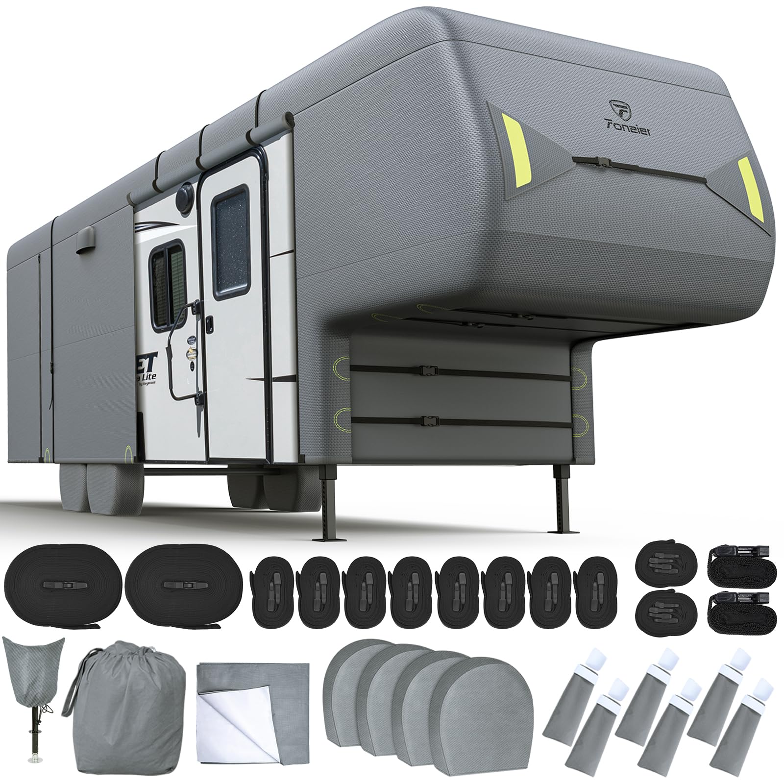Snapklik.com : Fonzier 5th Wheel RV Cover Upgraded 7 Layers Heavy Duty ...