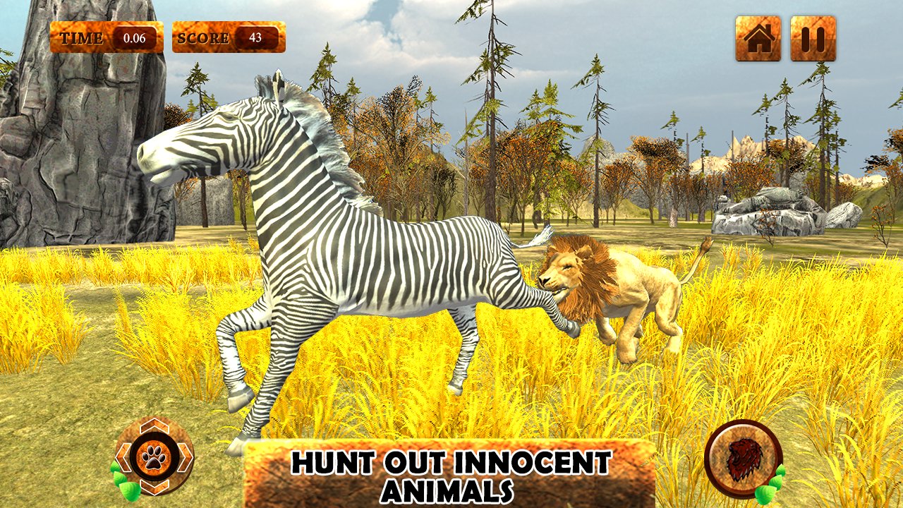 Jungle Lion Simulator Safari Game 3D: Hero Hunter hard Time survivor ...