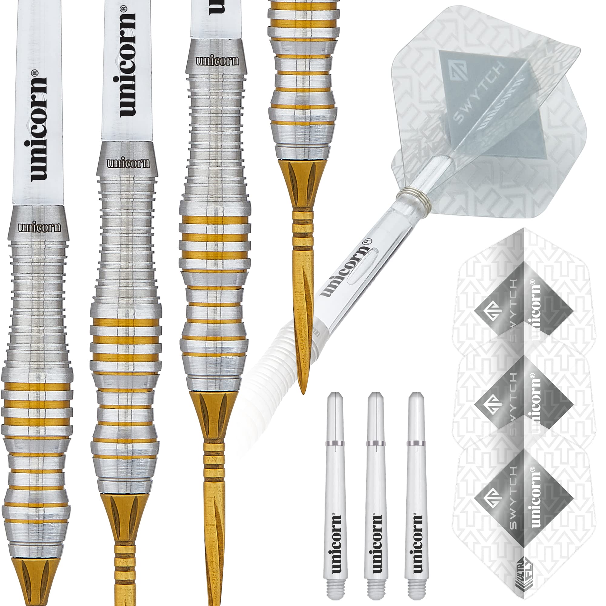 Snapklik.com : Unicorn Darts Set Swytch 80% Natural Tungsten Barrels