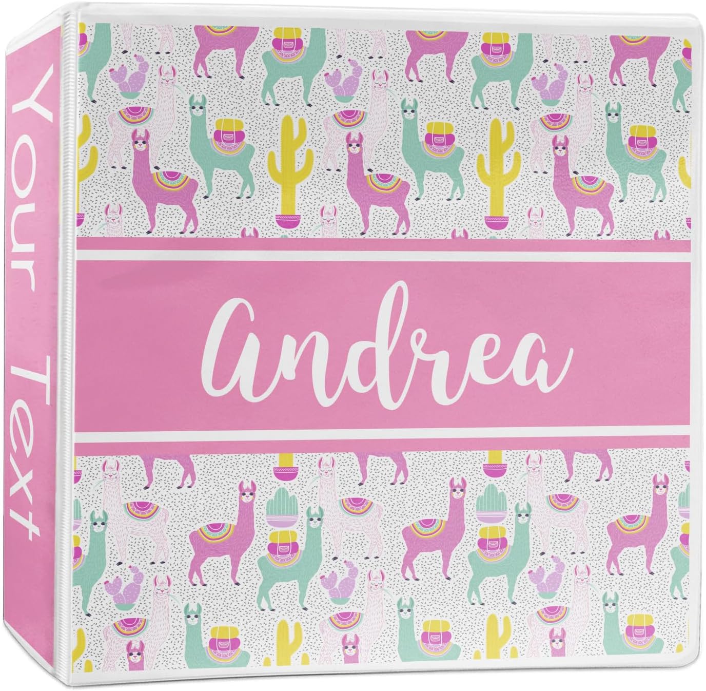 Amazon.com : Personalized Llamas 3-Ring Binder - 2 inch : Office Products