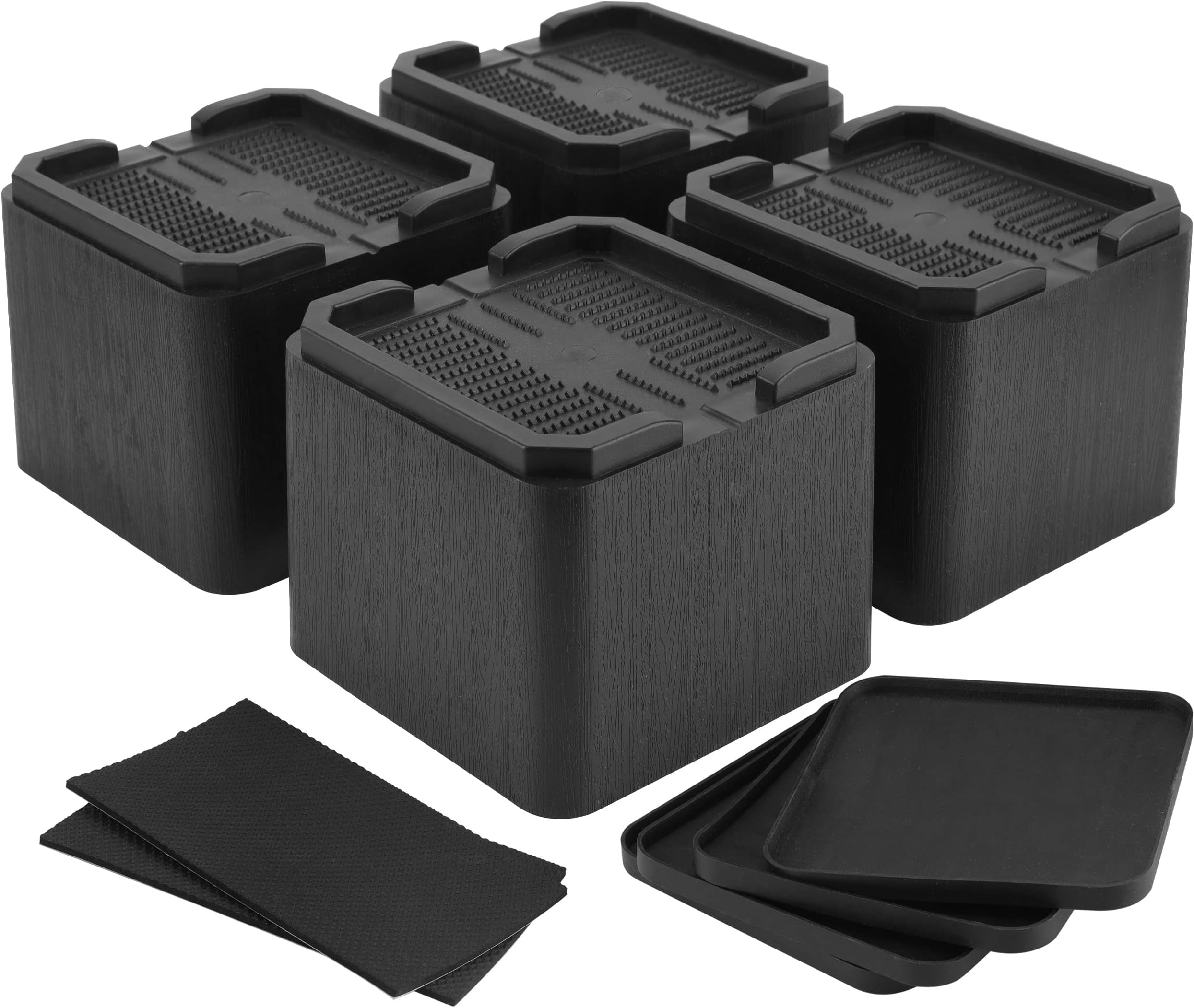 Amazon.com: iPrimio Oversized Bed Risers - Square, 3 Inch Lift, Heavy ...