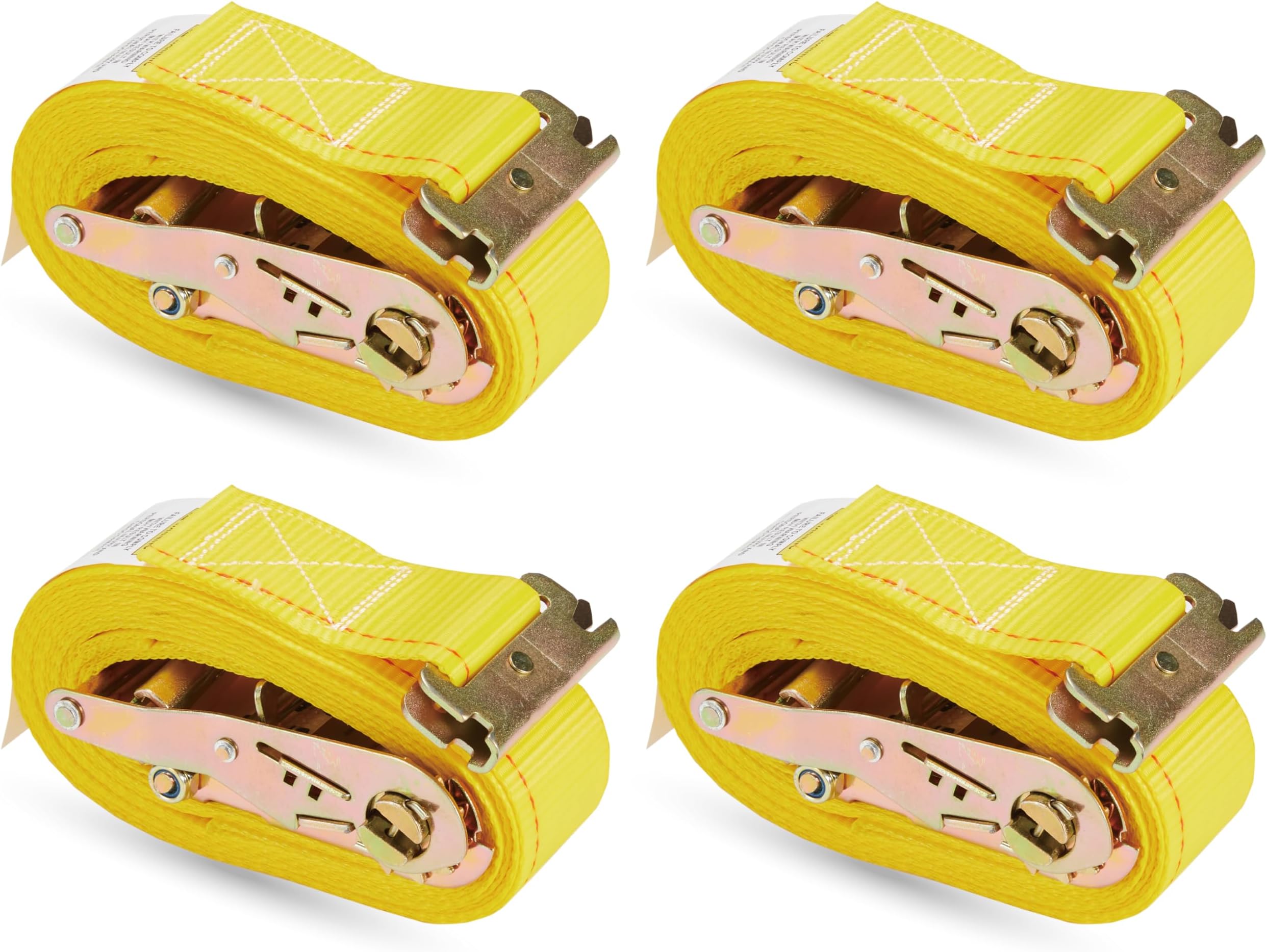 Amazon.com: 4 Pack E-Track Ratchet Straps 2" x 20' x 4,400 lbs Strength ...