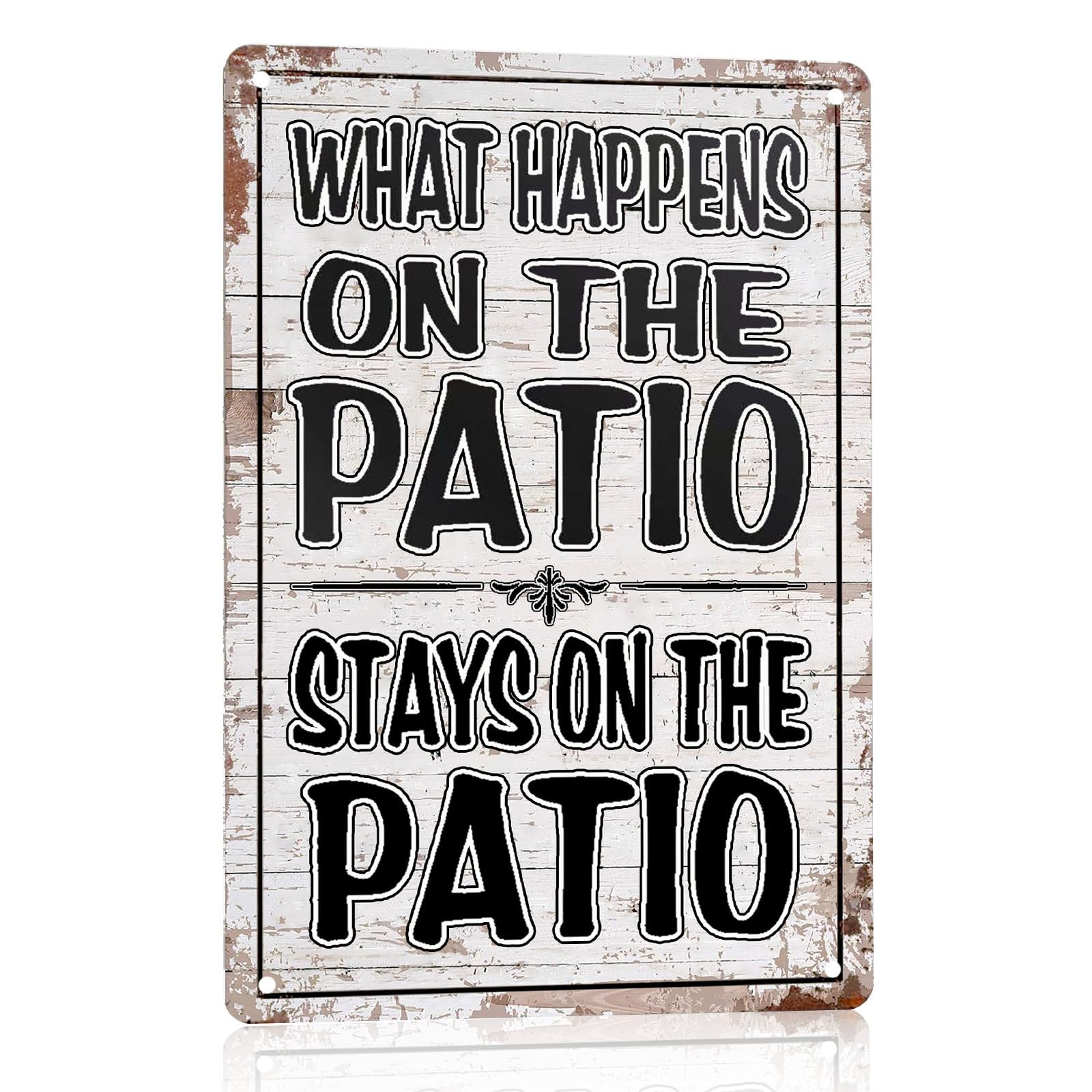 Amazon.com : Funny Patio Signs Outdoor Patio Decor Backyard Bar Metal ...