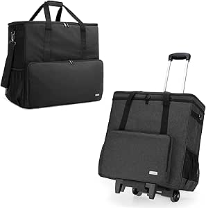 Amazon.com: CURMIO Desktop Computer Travel Bag, Rolling Desktop ...