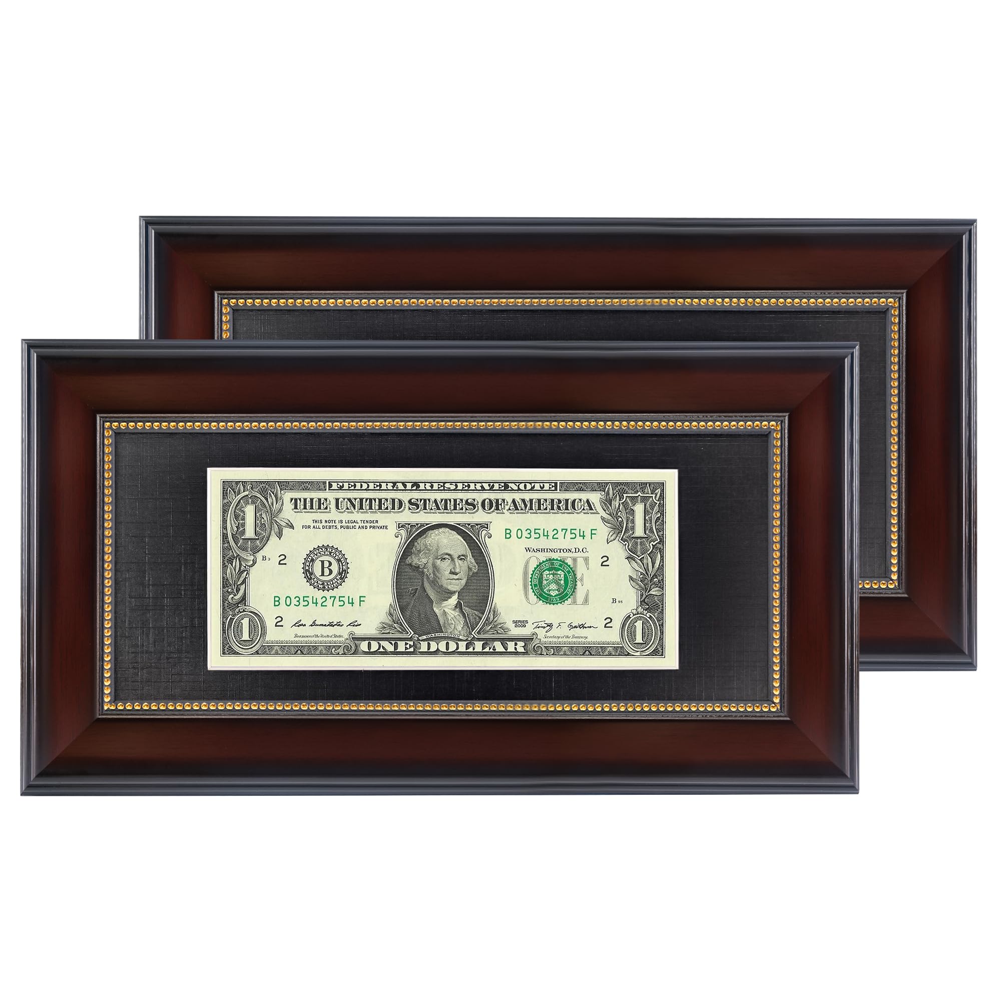 Amazon.com - GMFrames Mahogany Dollar Bill Frame with Black Mat or ...