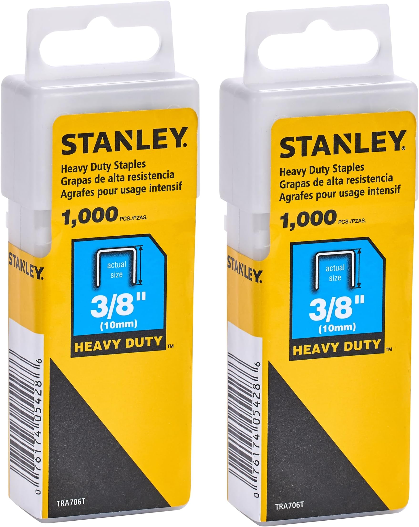 Amazon.com : Stanley Sharpshooter Staples TRA706T 3/8 Inch Leg Length ...