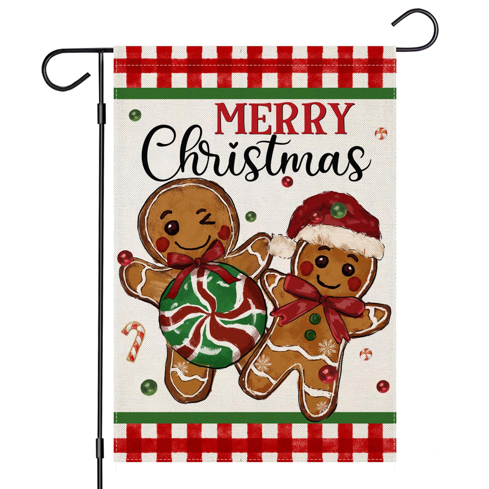 Amazon.com : EKOREST Merry Christmas Garden Flags for Outside, Xmas ...