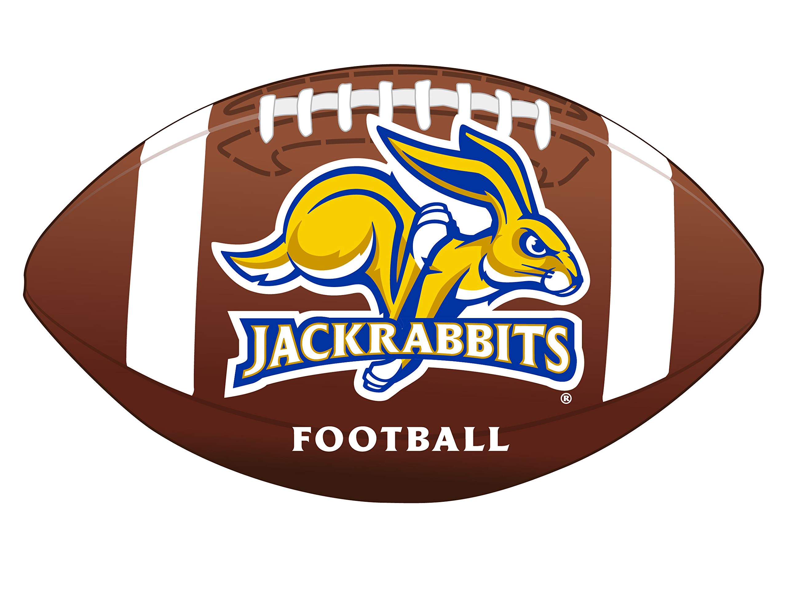 Amazon.com: South Dakota State Jackrabbits 4-Inch NCAA Football Vinyl ...