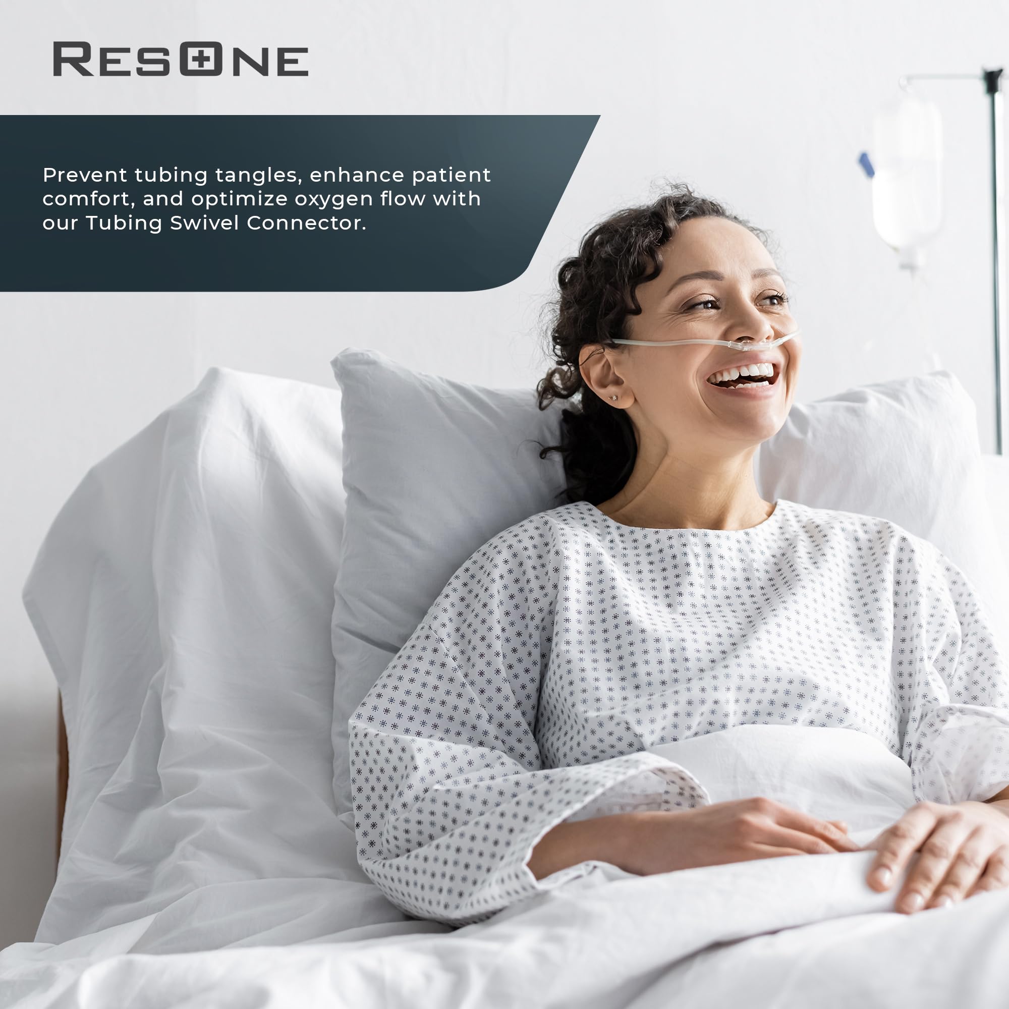 Snapklik.com : ResOne Oxygen Tubing Swivel Connectors 10-Pack, Cannula ...