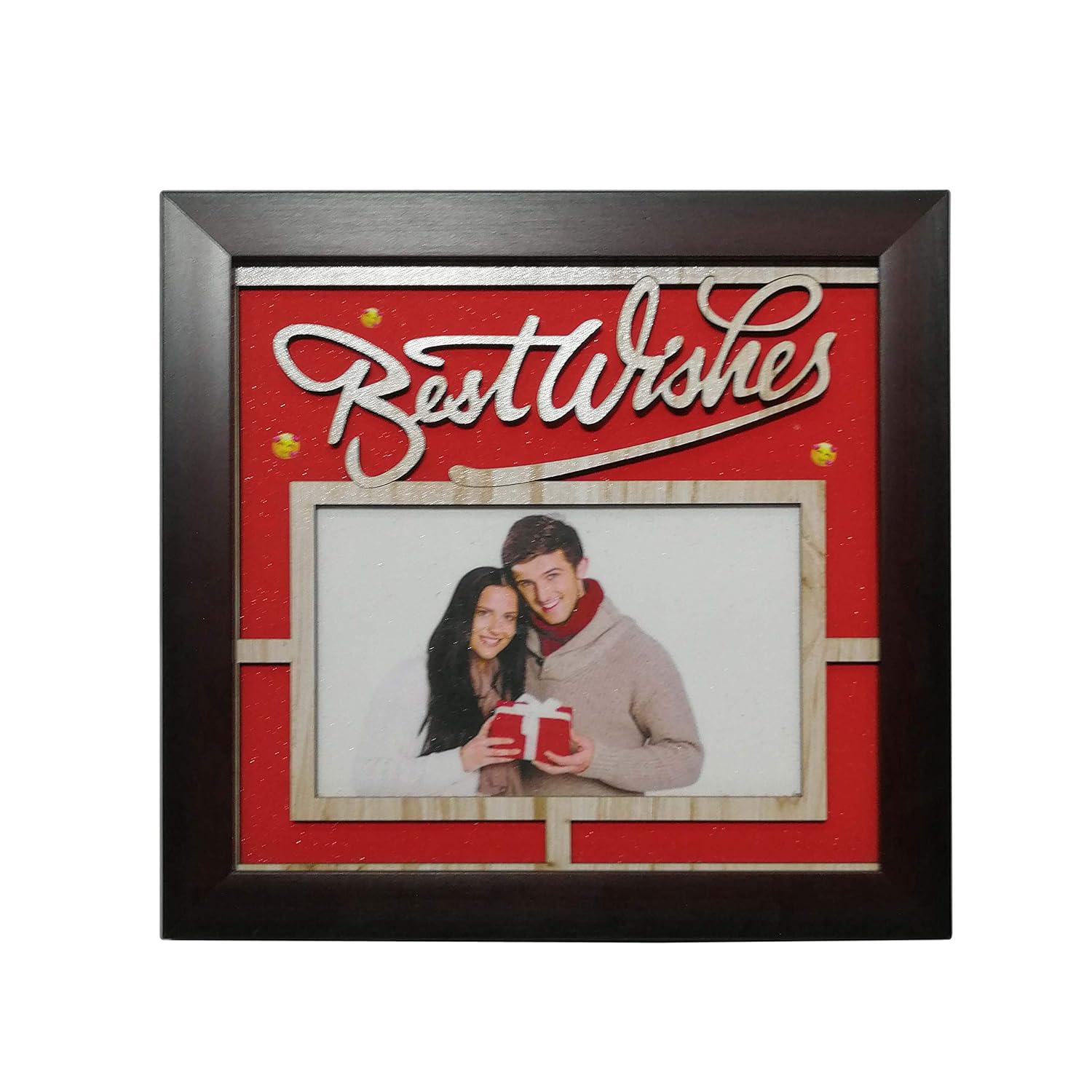 Best Wishes Photo Frame with 1 Photo (RED) : Amazon.in: Home & Kitchen