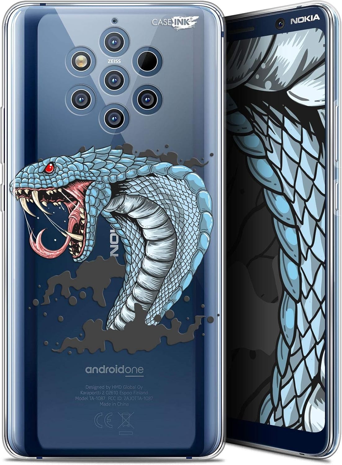 Amazon.com: Nokia 9 PureView 6 Inch Ultra Slim Case - Cobra Draw ...