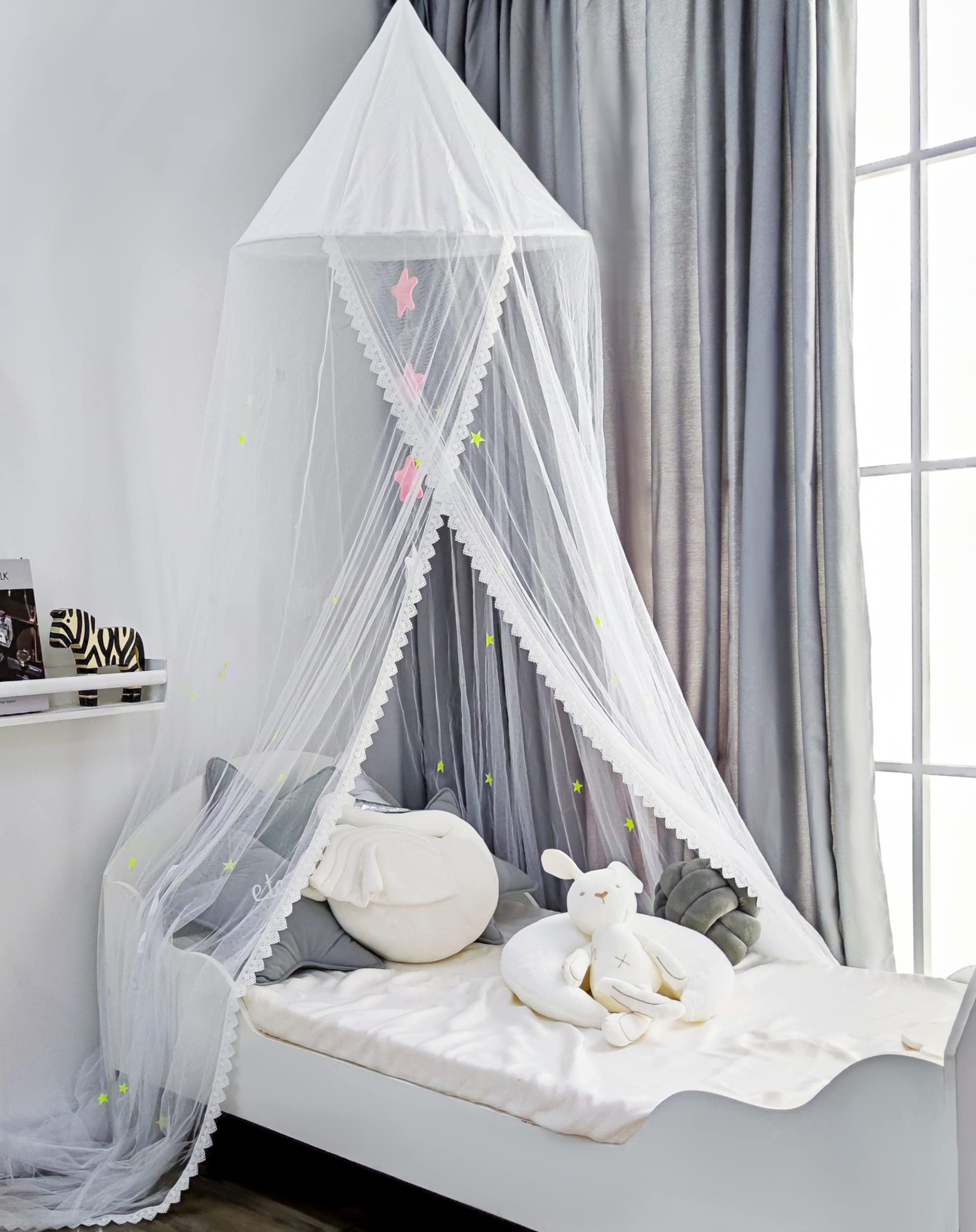 Girls white canopy bed online
