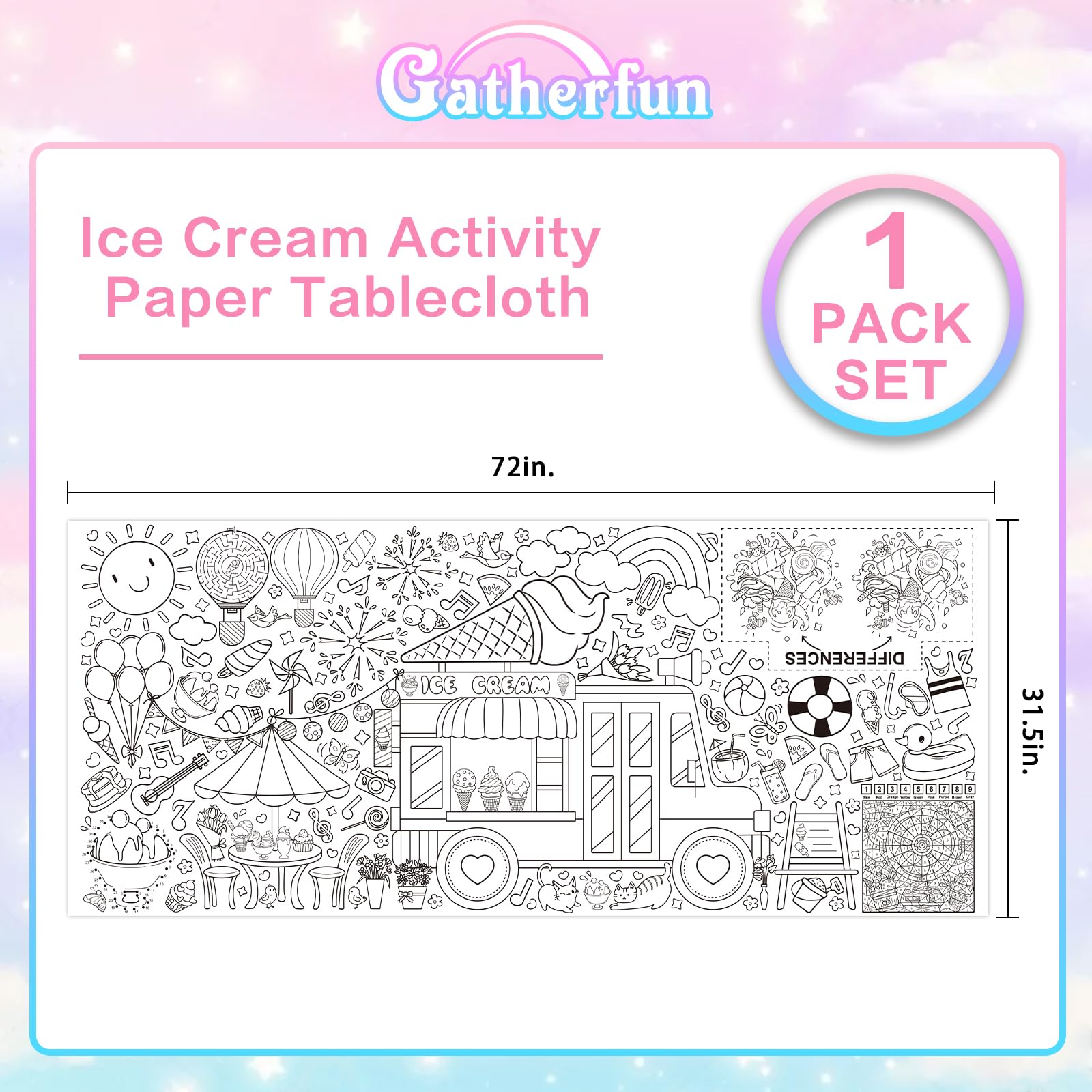 Snapklik.com : Gatherfun Giant Coloring Poster For Classroom Wall ...