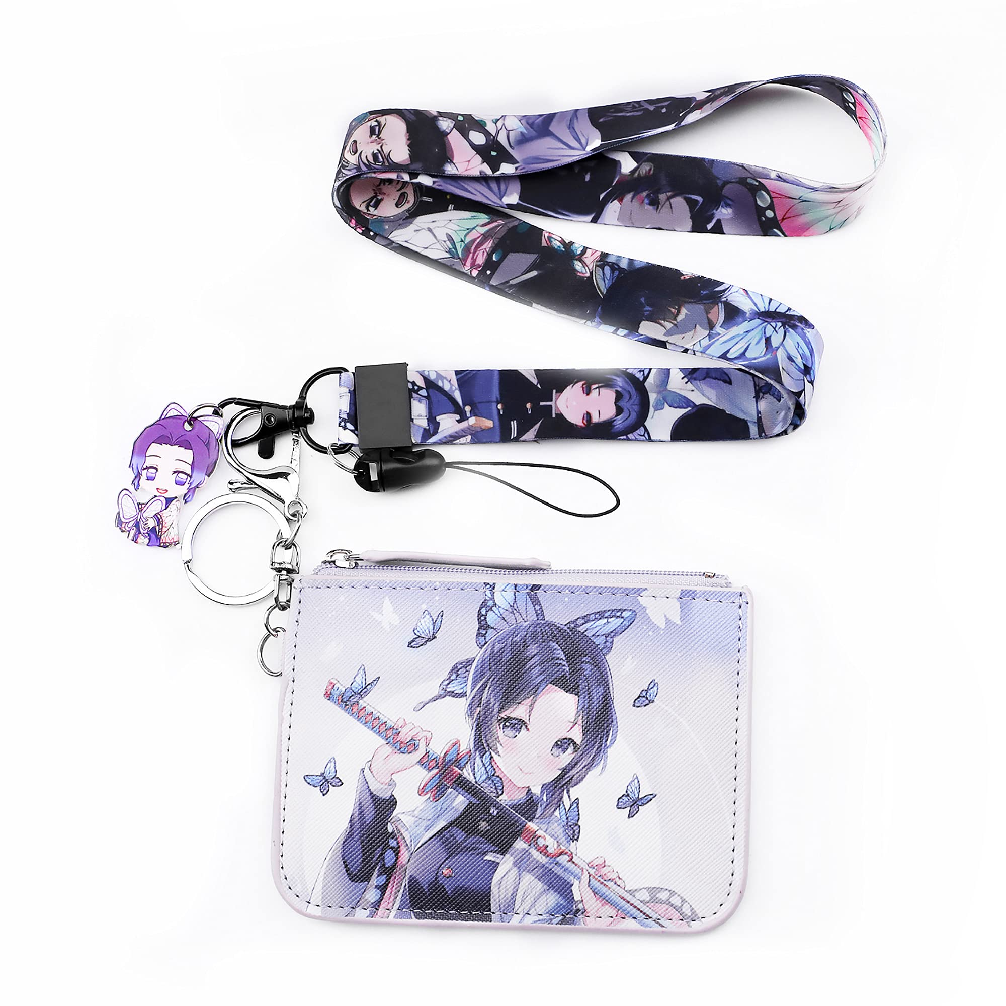 Buy Men Boy Demon Slayer Wallet Anime Purse Credit Card Holder with ...