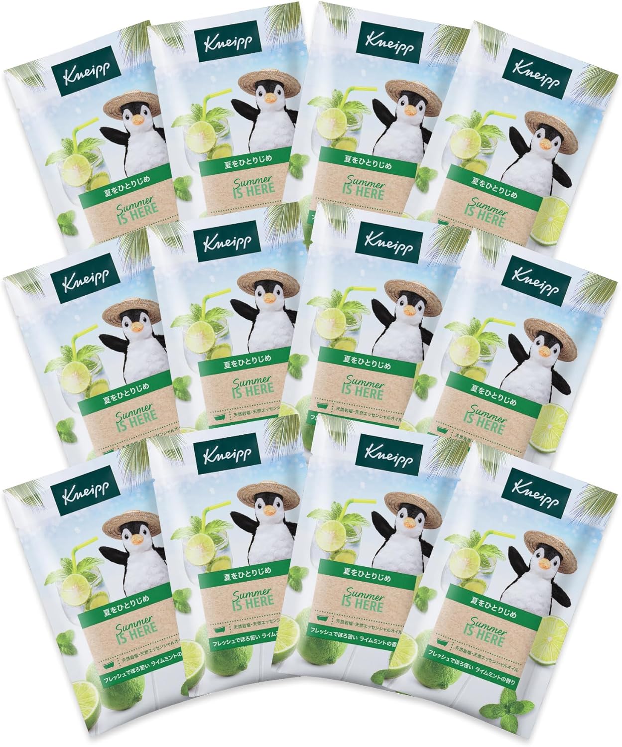 Amazon | 【クナイプ公式】 バスソルト ライムミントの香り 50gx12個セット クール 夏向け | クナイプ(Kneipp) | バスソルト 通販