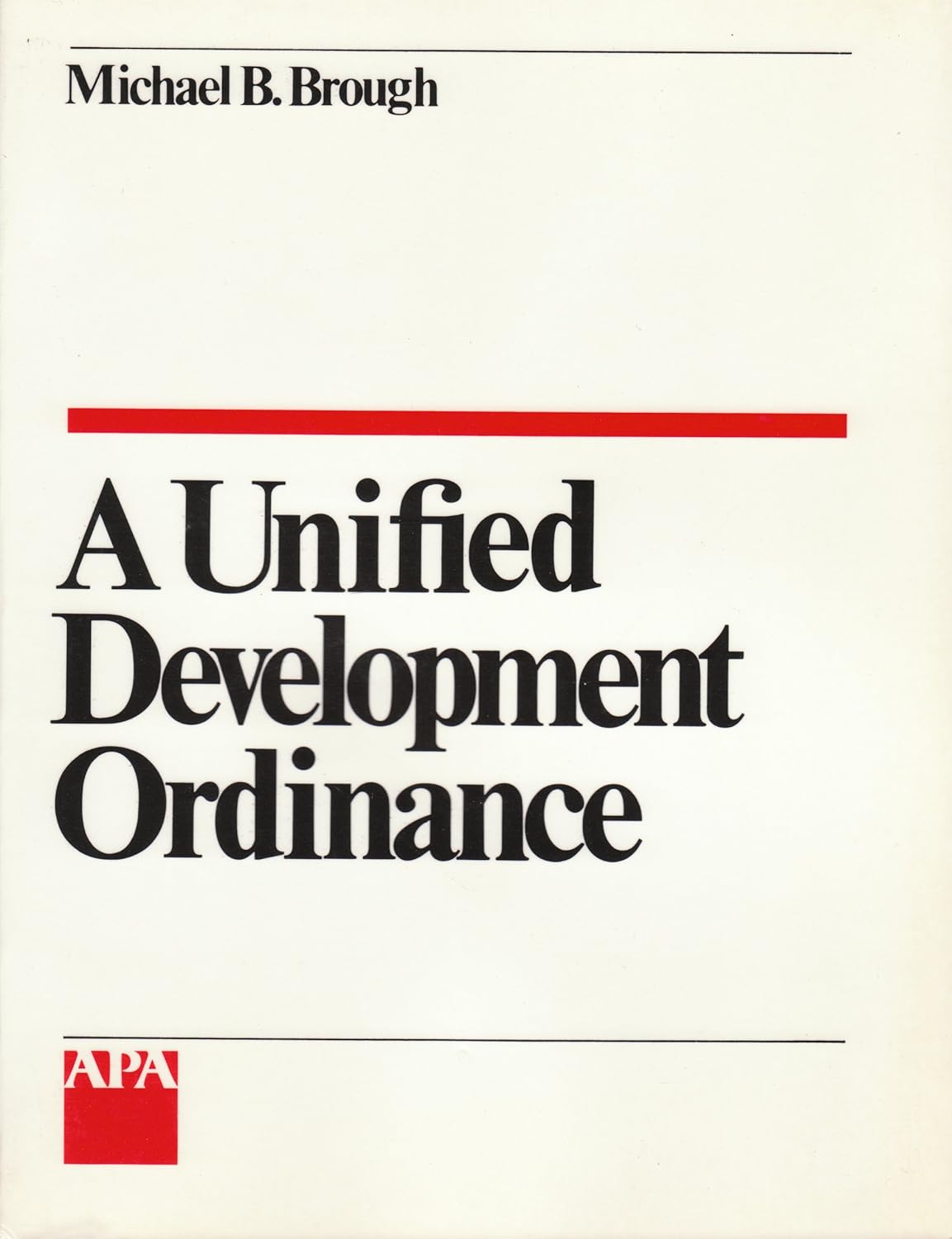 Unified Development Ordinance: Brough, Michael: 9780918286390: Amazon ...