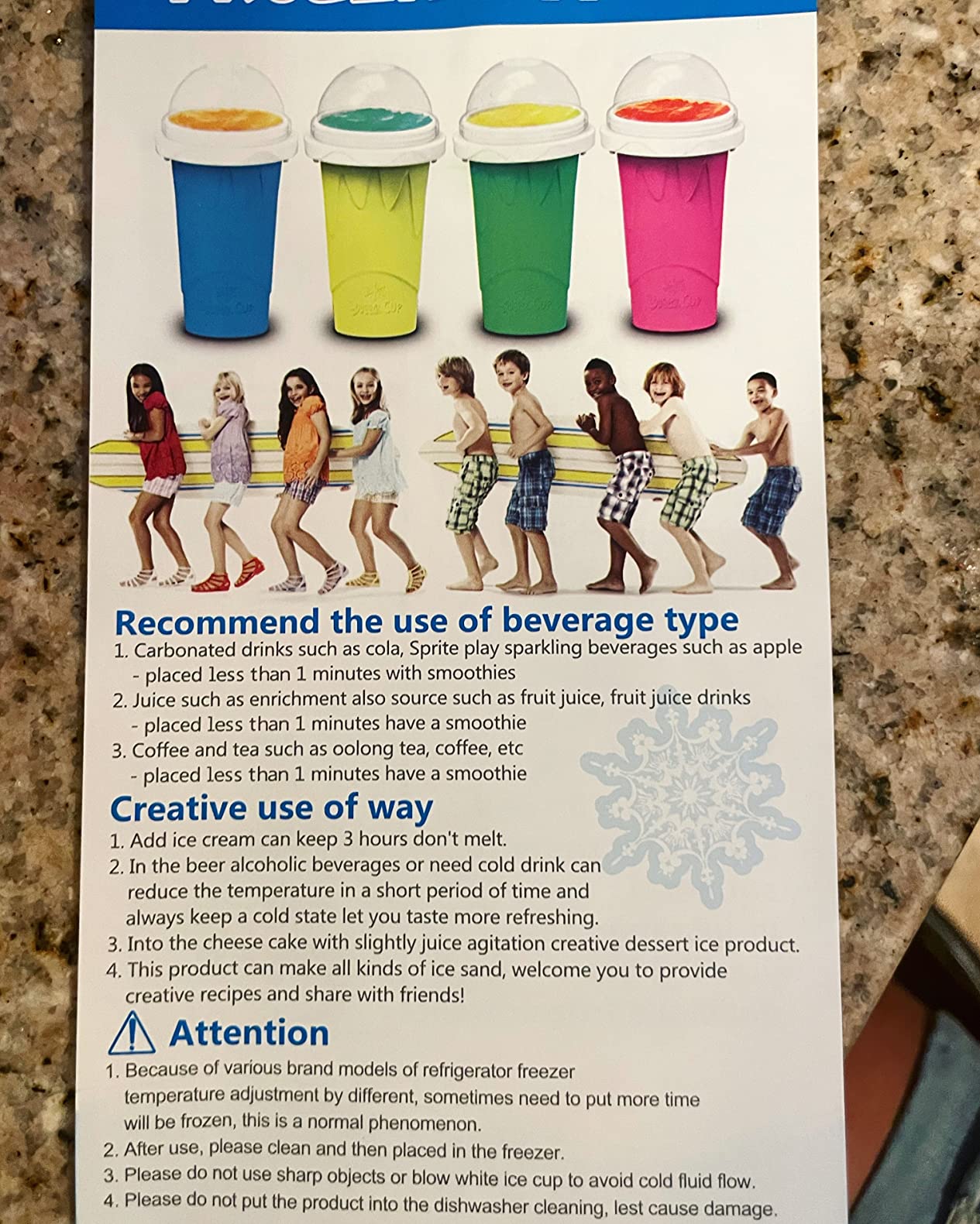 $6/mo - Finance Magic Slushy Maker Squeeze Cup Slushie Maker, Homemade ...