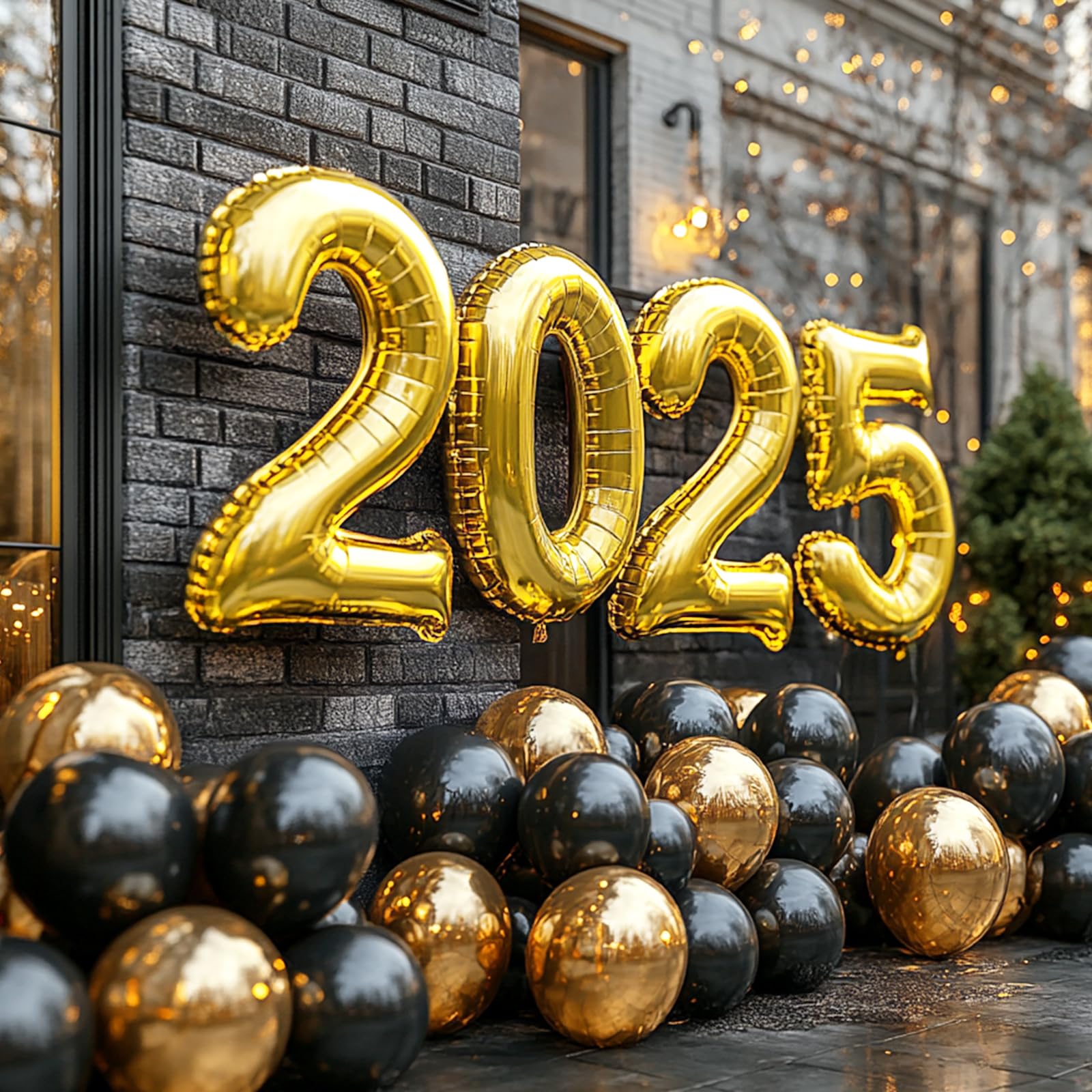 Snapklik.com : 2025 Balloons - 42 Inch 2025 Gold Foil Number Balloons ...