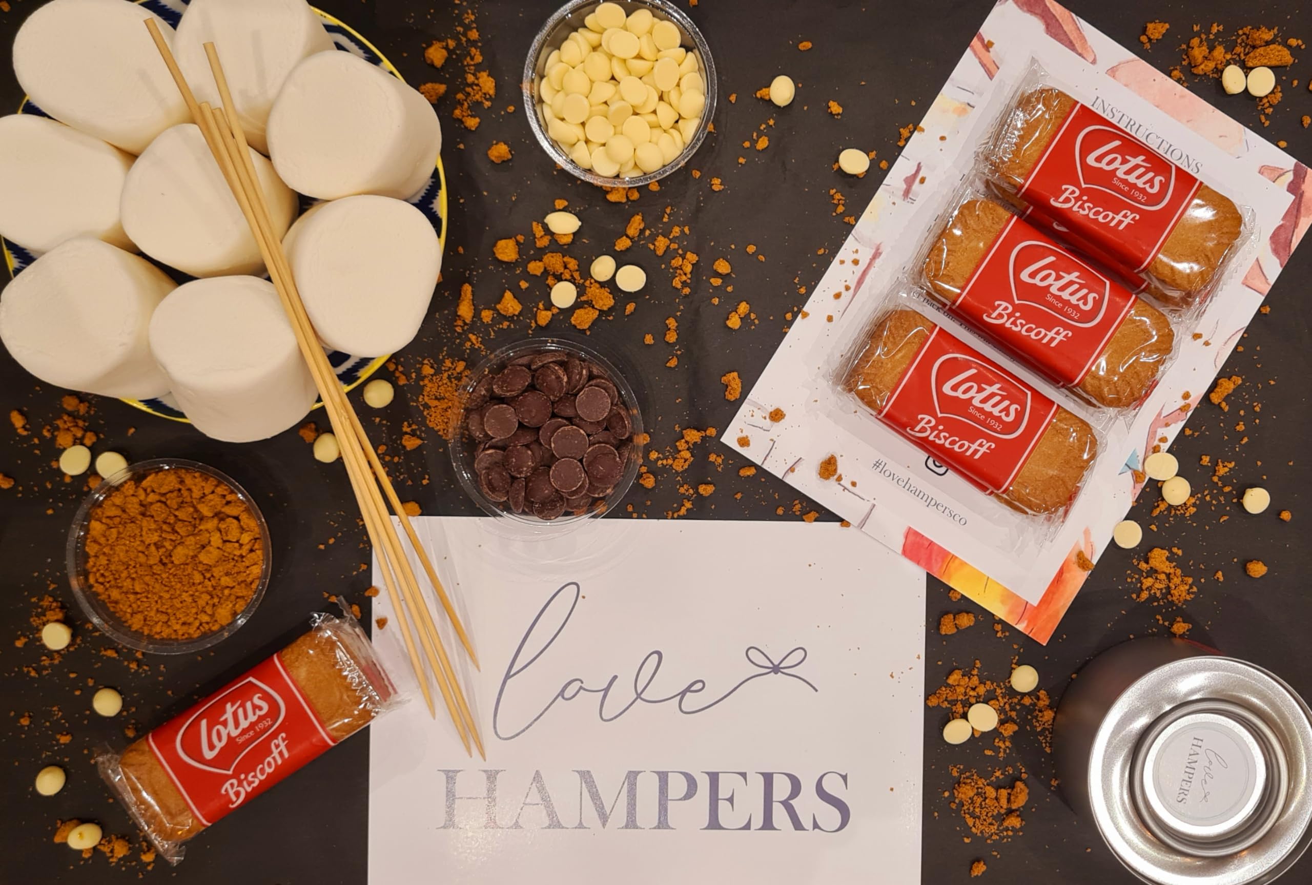 Lotus Biscoff Smores Kit for 4 | Marshmallow Toasting | Marshmallow ...