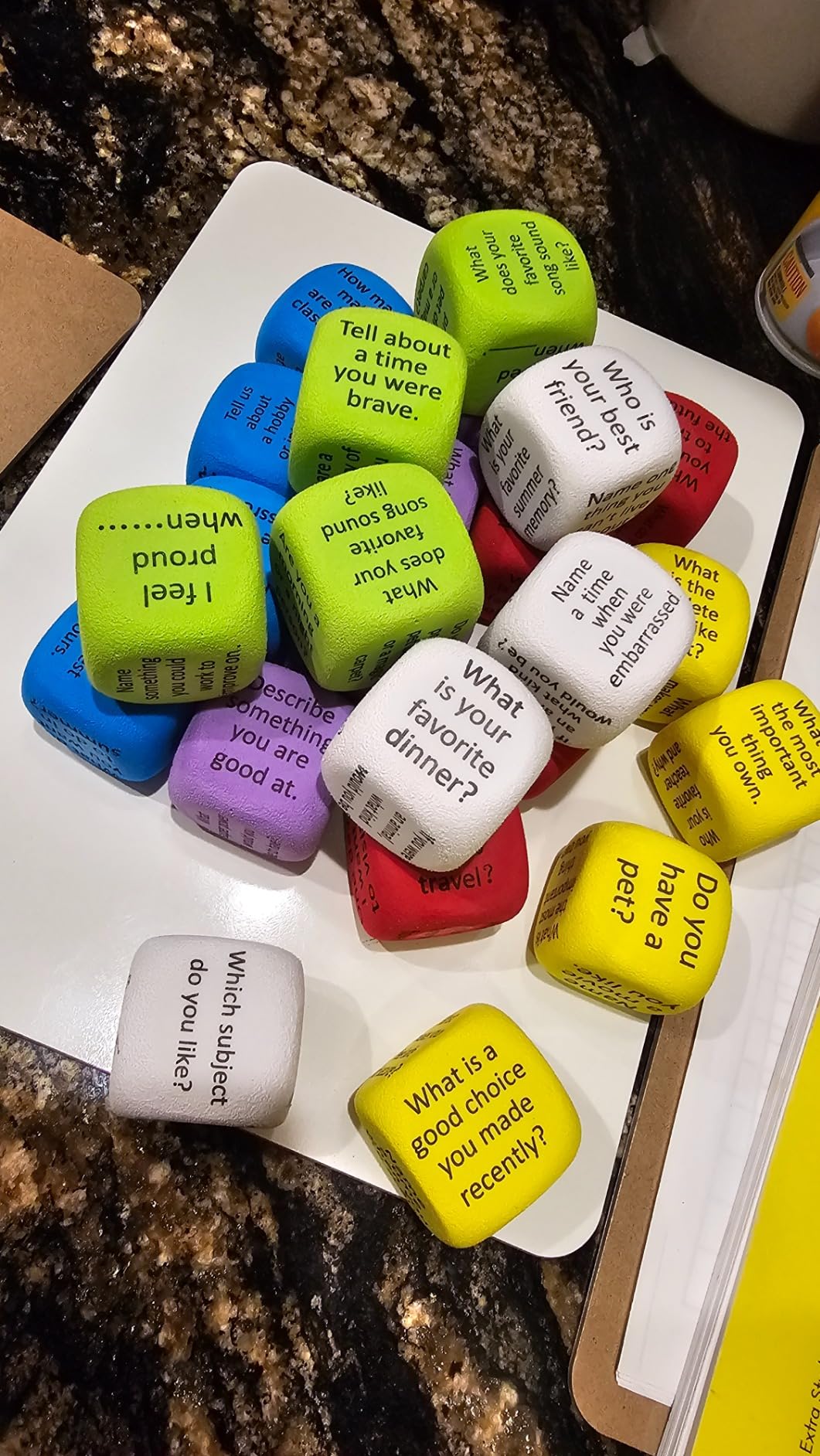 $5/mo - Finance Libima 24 Pcs Conversation Cubes Social Emotional ...