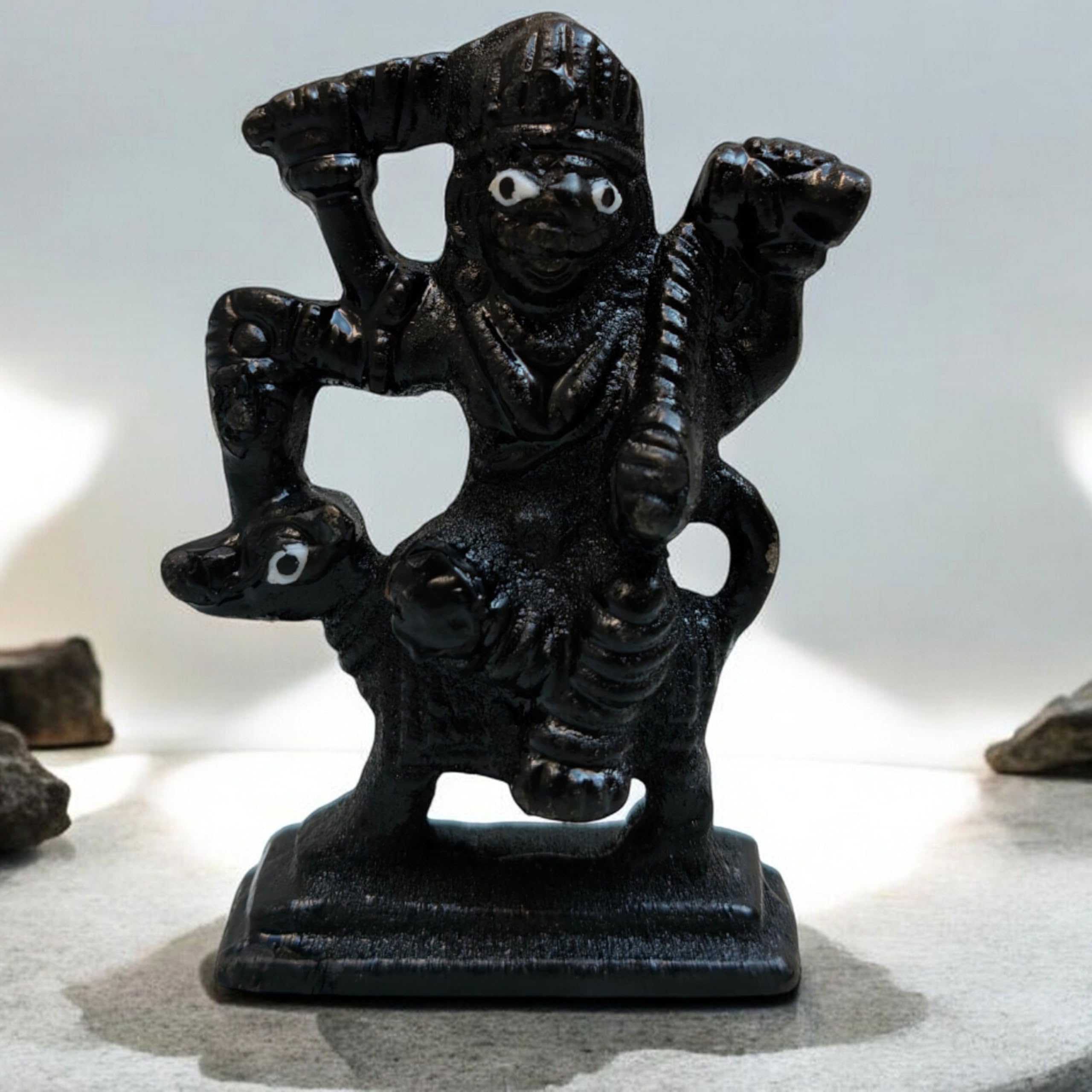 Buy Iron Kaal Bhairav Mahakal Bhairav God Religious Statue 3" inch Kaal ...
