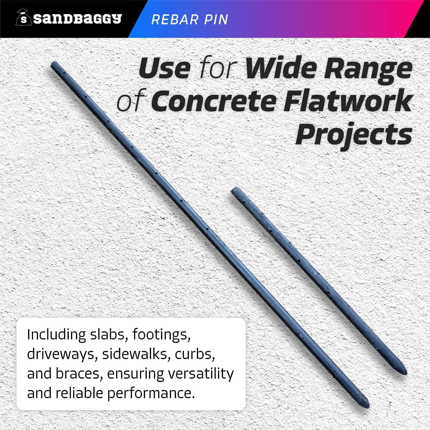 Reusable Round Concrete Forms 18" Round Steel Concrete Form Stakes