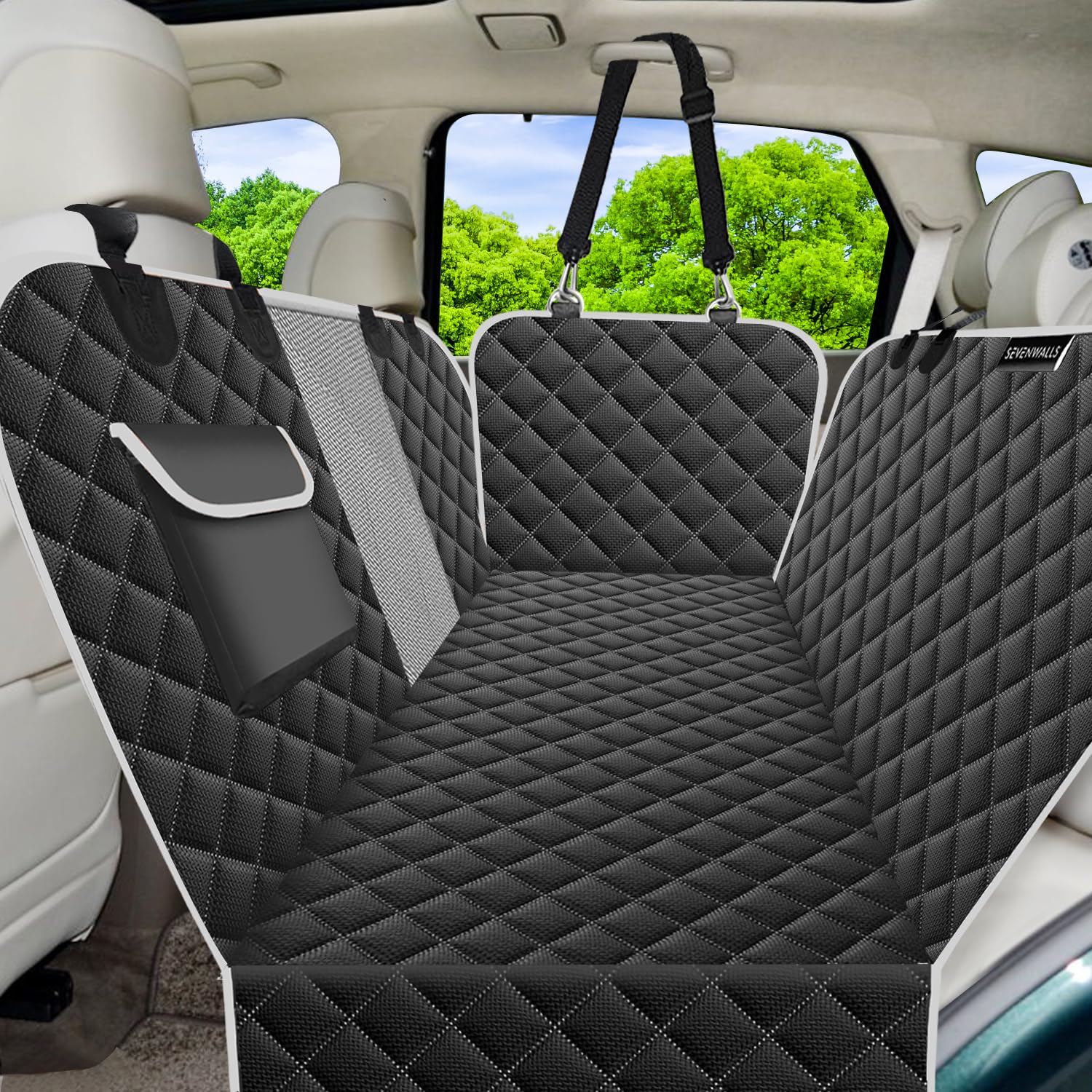 Dog Car Seat Cover - Waterproof, Nonslip, Scratchproof, and Hammock ...