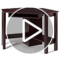 Amazon.com: IFANNY Corner Computer Desk, Triangle Corner Desk with ...